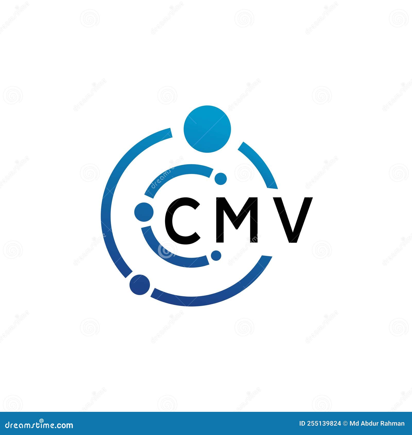 CMV Letter Logo Design on White Background. CMV Creative Initials ...