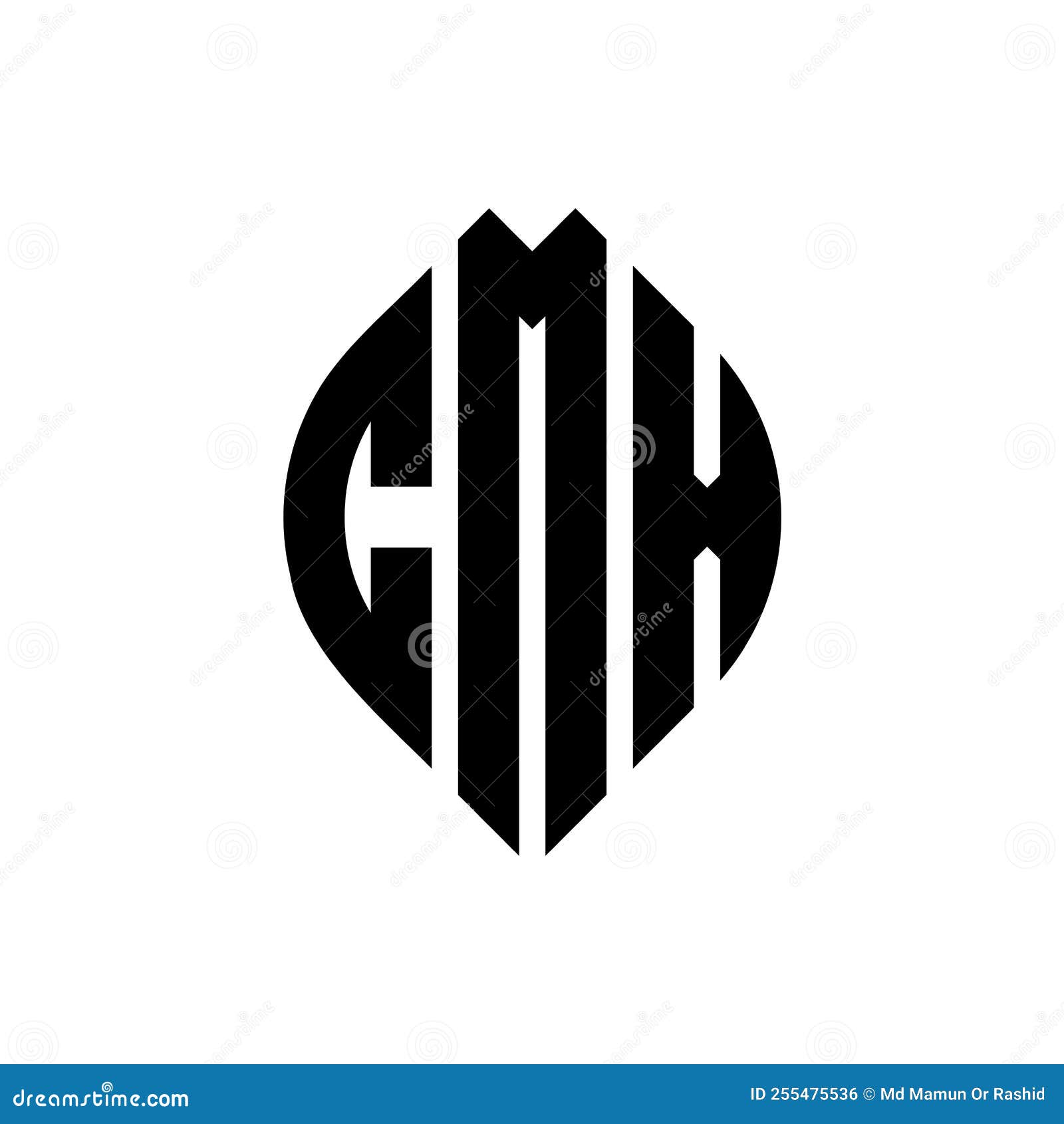 CMX Circle Letter Logo Design with Circle and Ellipse Shape. CMX ...