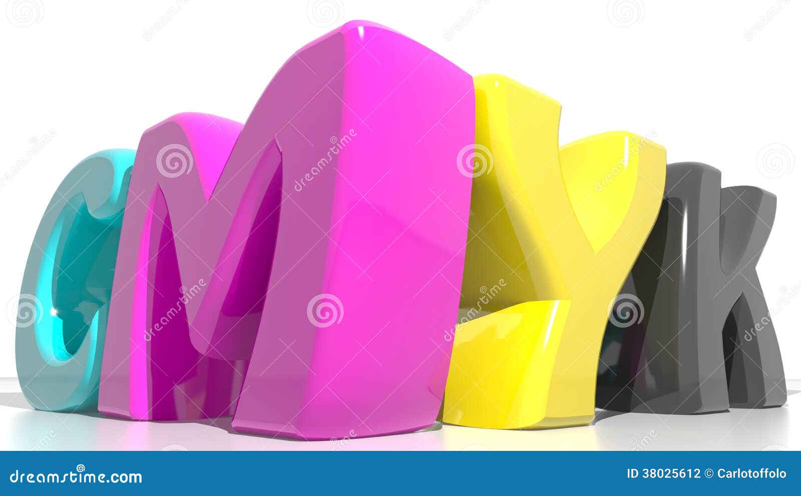 CMYK stock illustration. Illustration of shopping, printing - 38025612