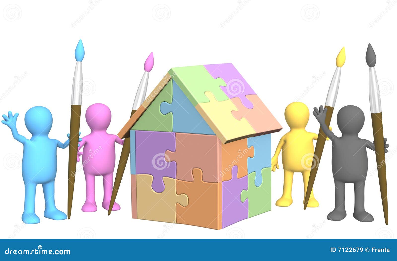 CMYK stock illustration. Illustration of artist, cooperation - 7122679