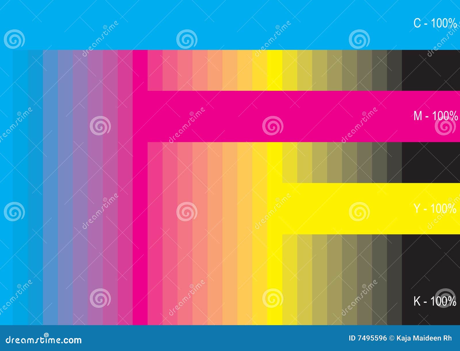 Cmyk stock vector. Illustration of color, graphic, artwork - 7495596