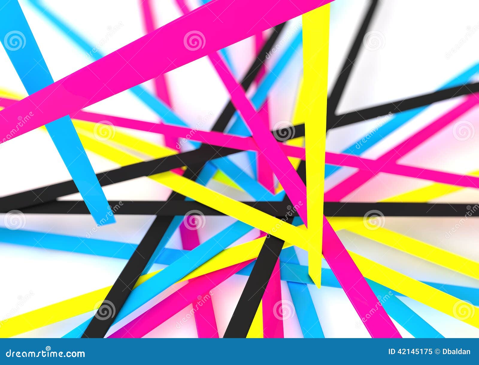 Cmyk Abstract Line Illustration for Bussines Presentations Stock ...