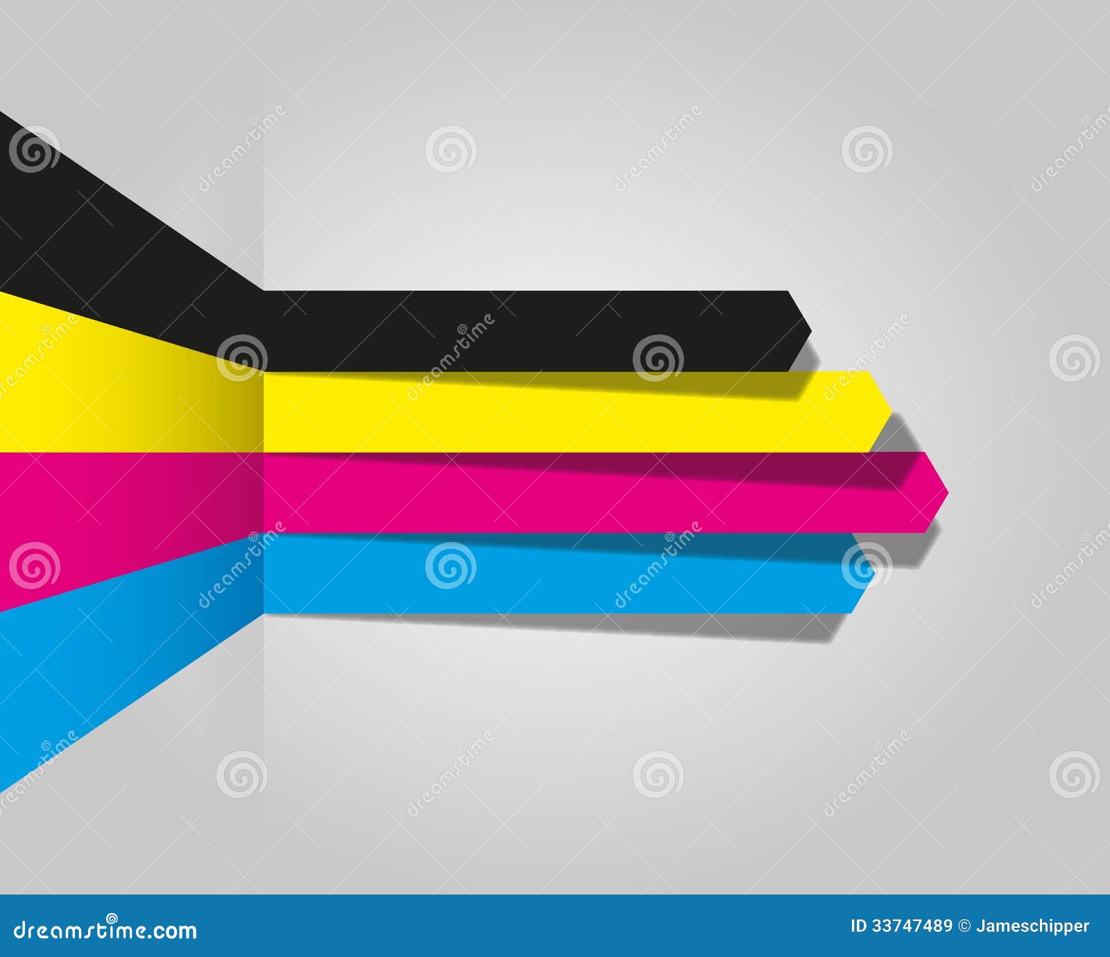 Cmyk arrow lines stock illustration. Illustration of color - 33747489