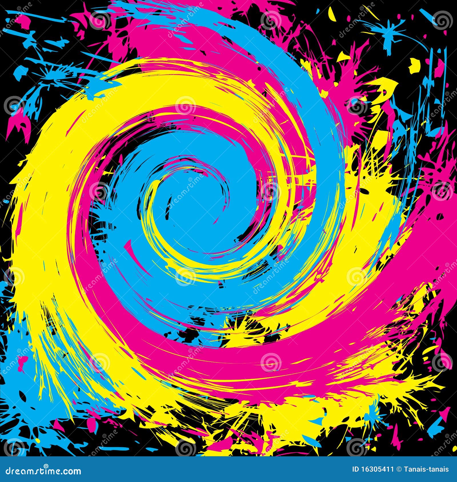 Cmyk background stock vector. Illustration of painted - 16305411