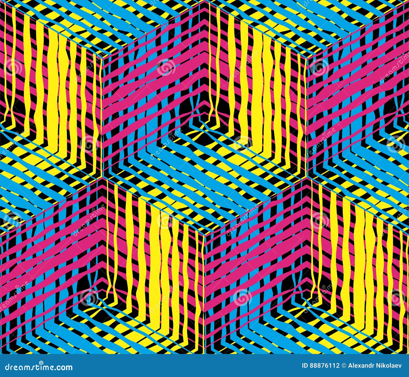 Cmyk Background, Polygraphic Template Vector Illustration ...