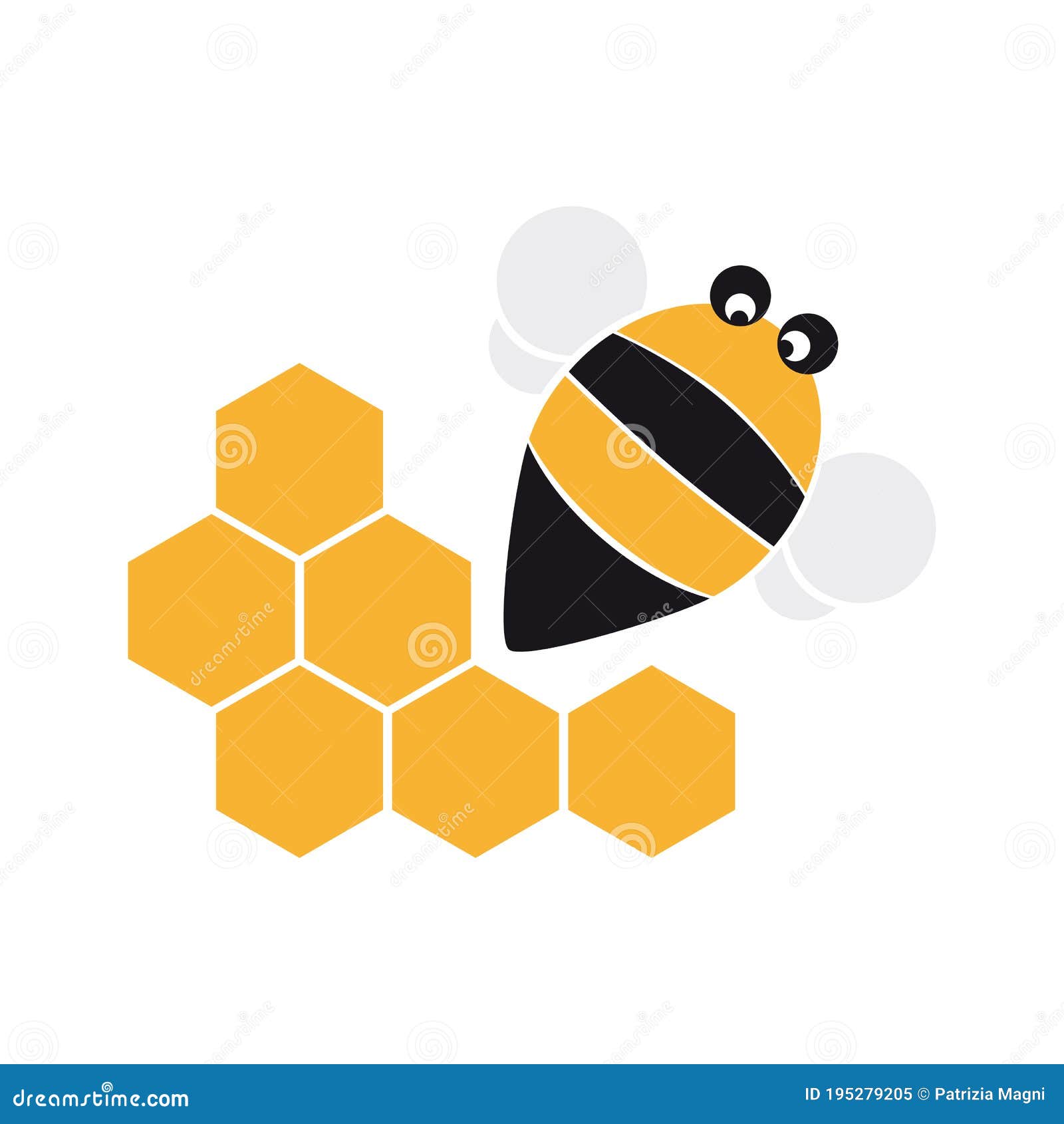 Nice and Simple Bee To Distinguish a Product Stock Vector ...