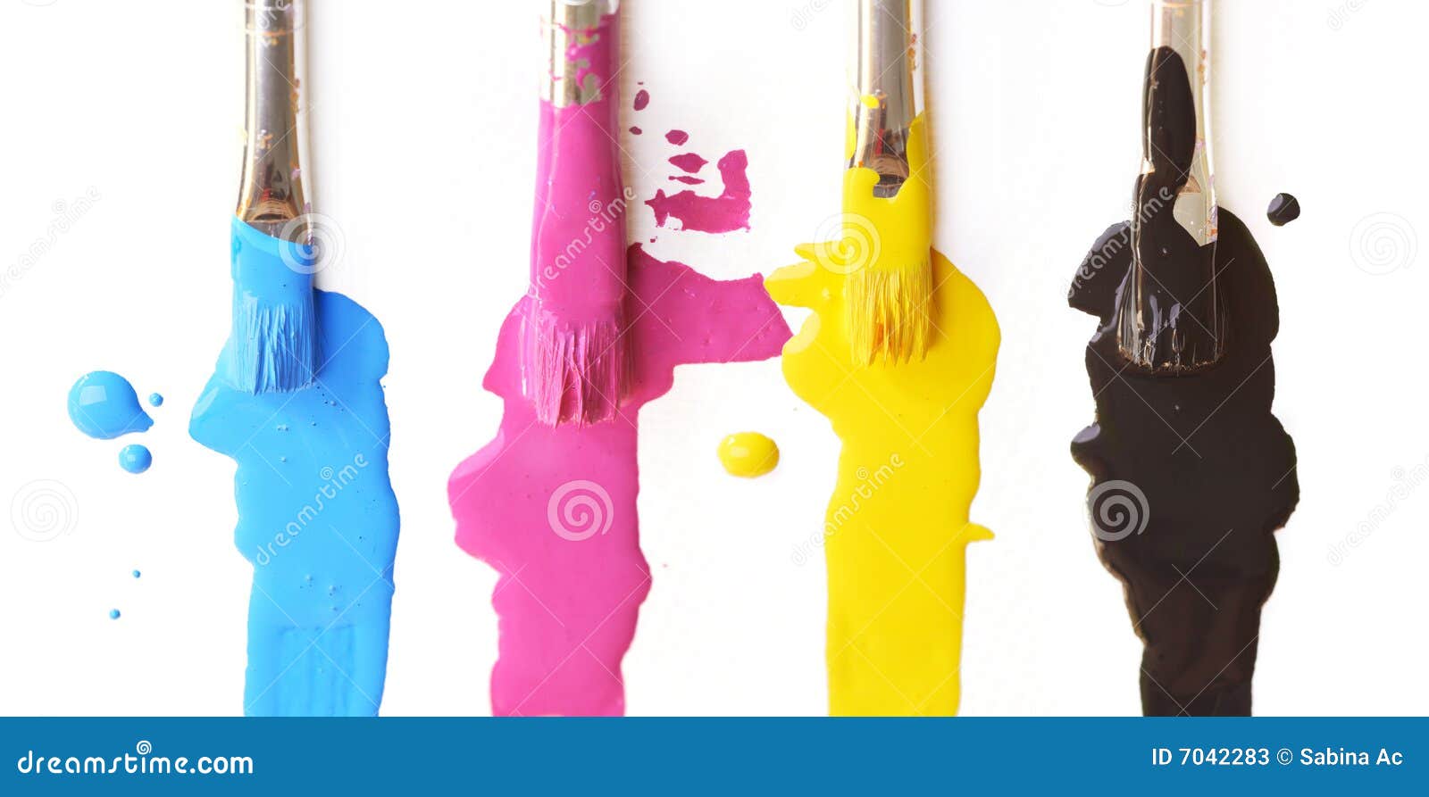 CMYK Paint Dripping Abstract Background Royalty-Free Stock Photography ...