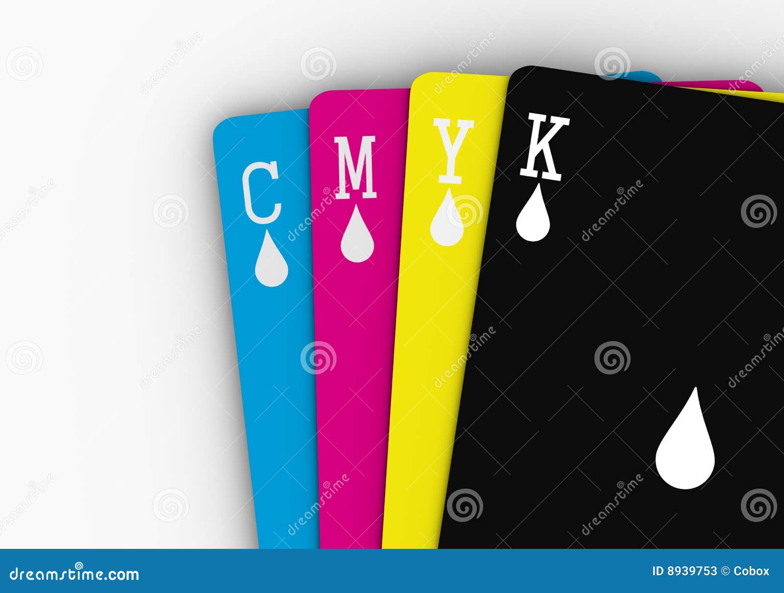 CMYK Cards stock illustration. Illustration of black, cards - 8939753