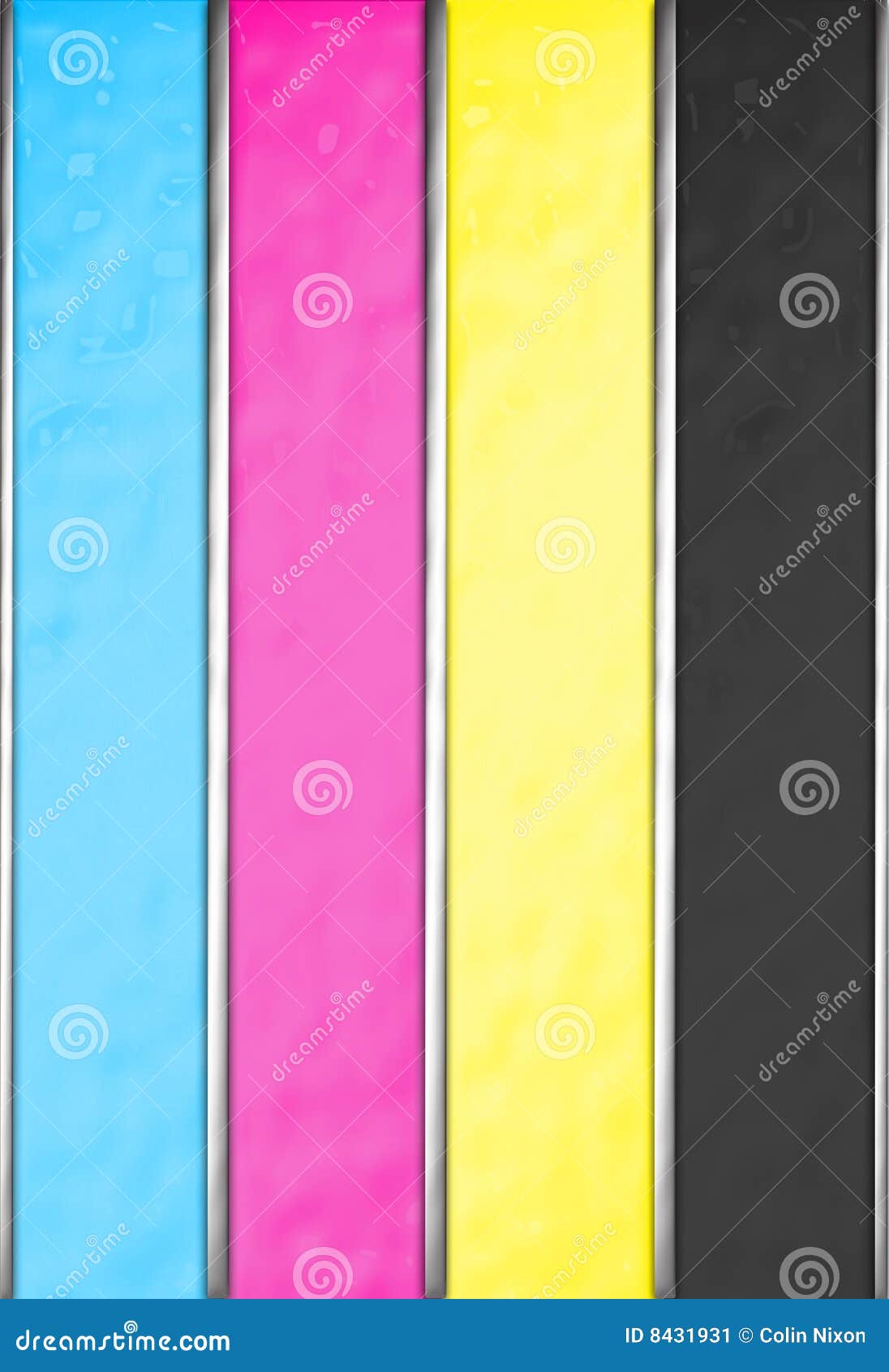 CMYK Channels stock image. Image of press, printer, move - 8431931
