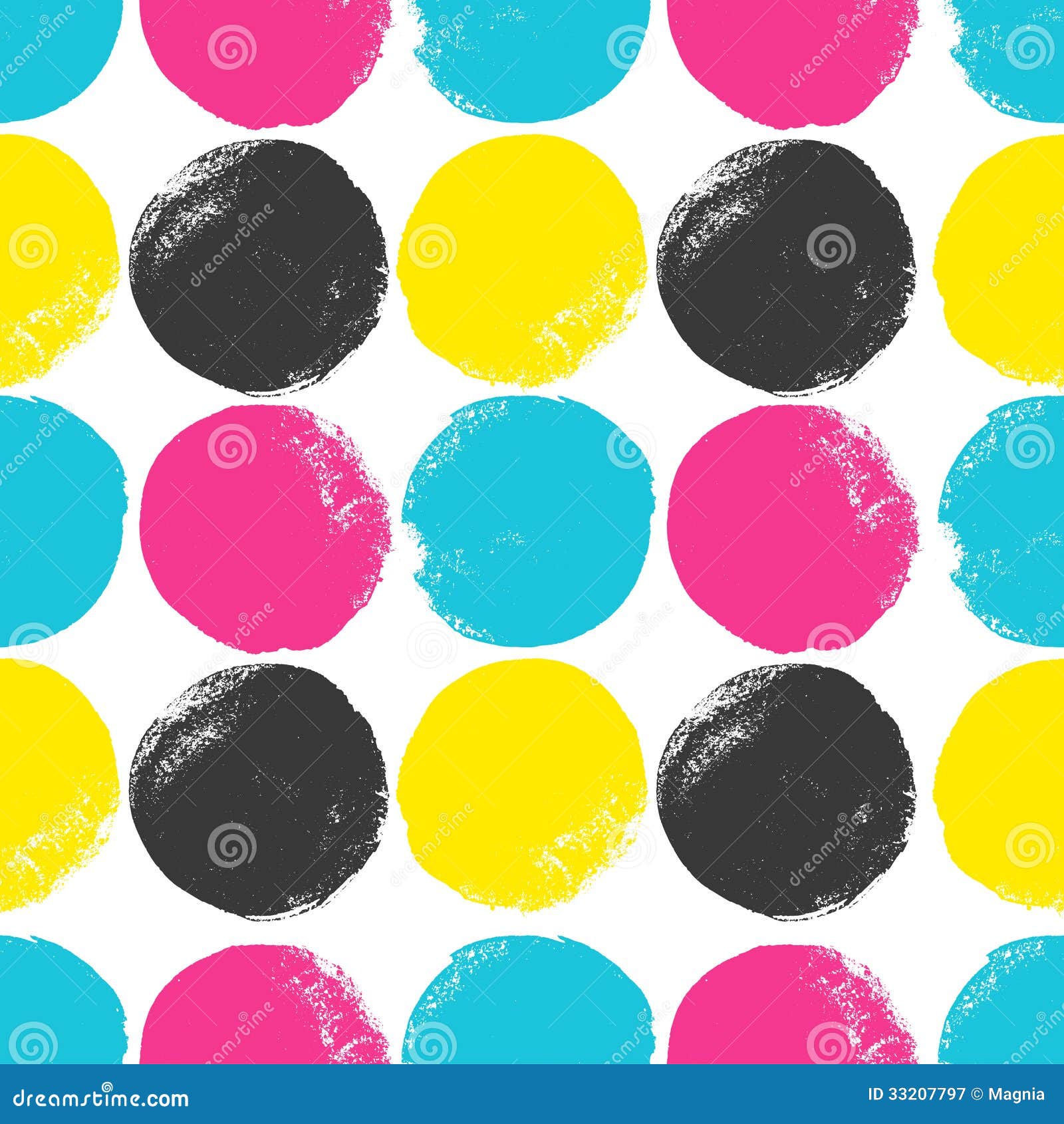 CMYK circles pattern stock vector. Illustration of element - 33207797