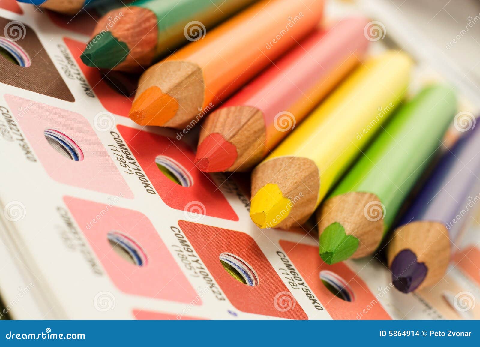 Cmyk Color Bars with Colour Pencils Stock Photo - Image of coloured ...
