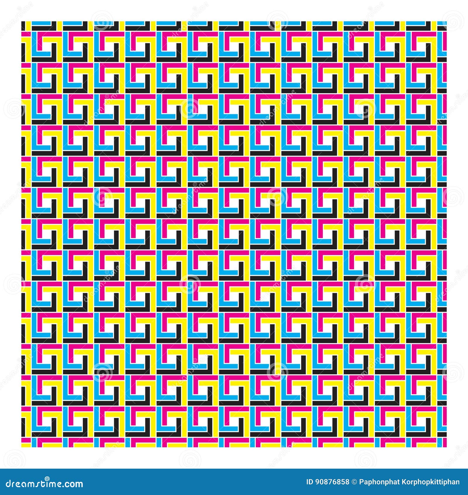 CMYK Color Mode Patterns Seamless Stock Vector - Illustration of design ...