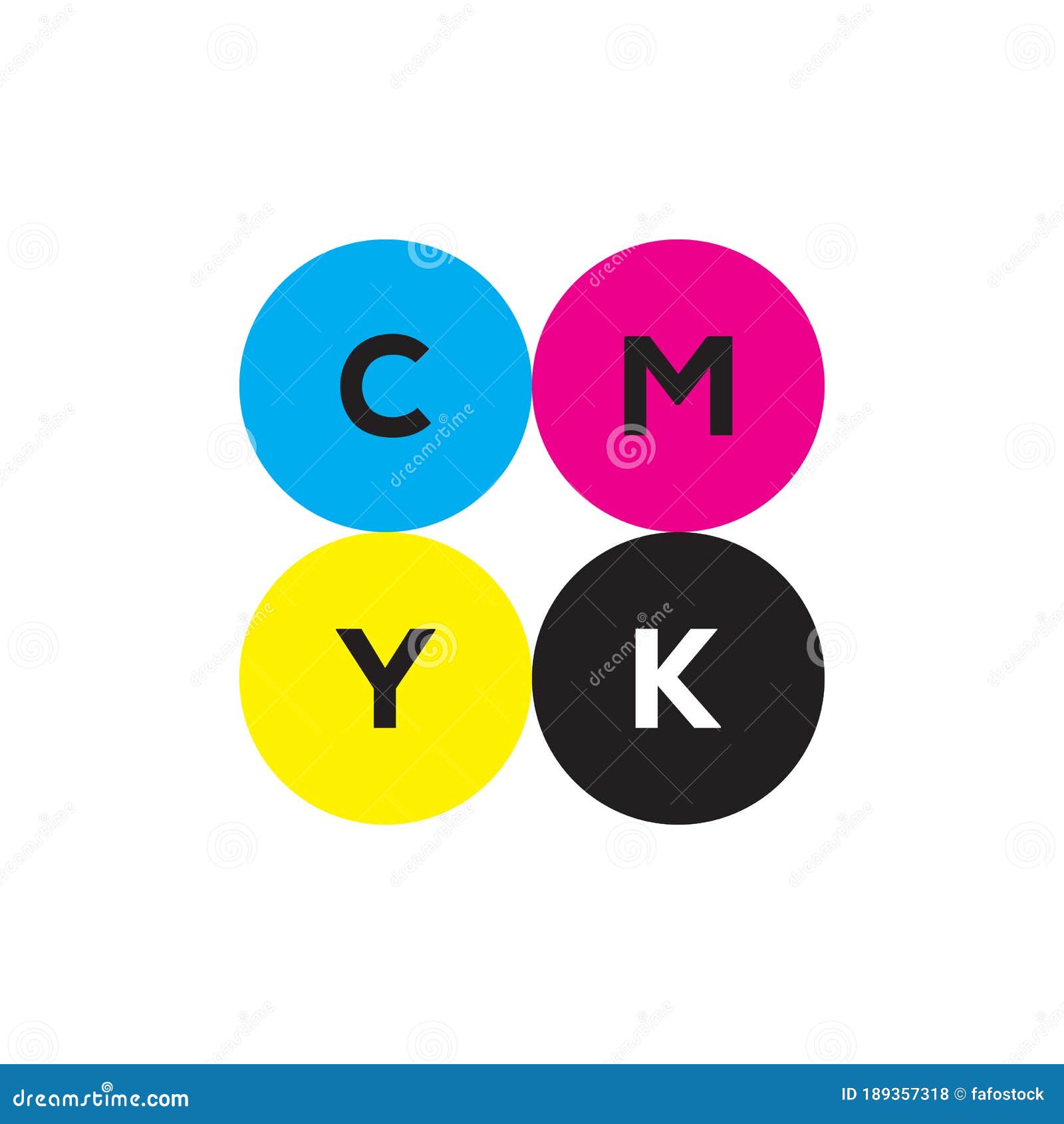 CMYK Color Palette Vector Design Template Stock Vector - Illustration ...