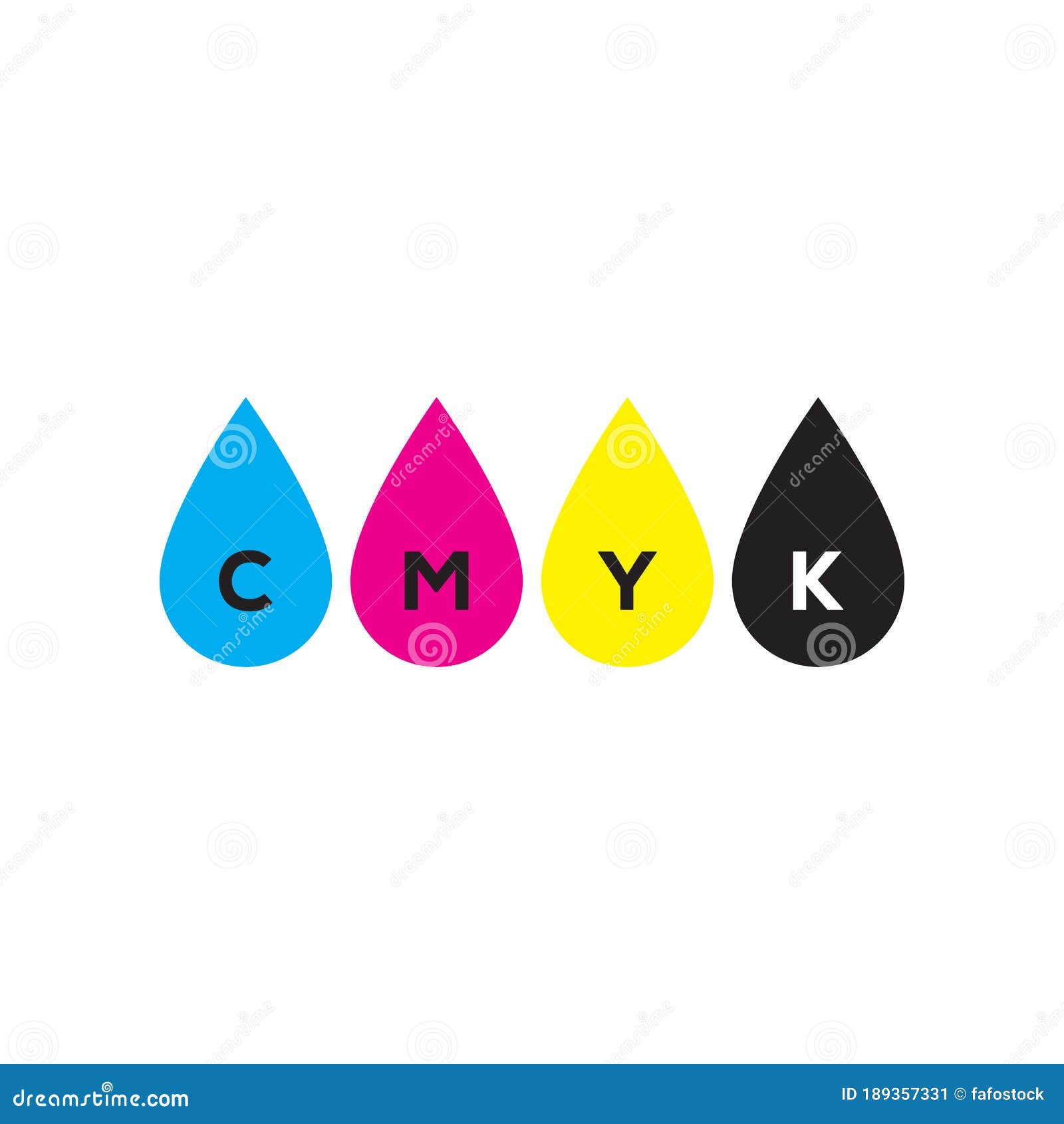CMYK Color Palette Vector Design Template Stock Vector - Illustration ...