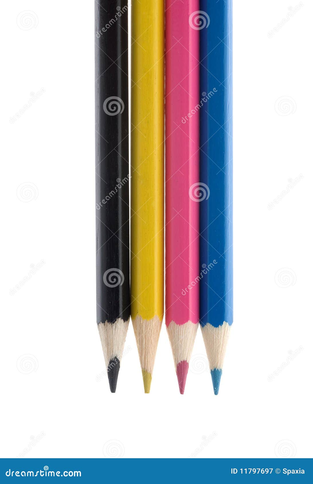 CMYK color pencils stock image. Image of sharp, drawing - 11797697