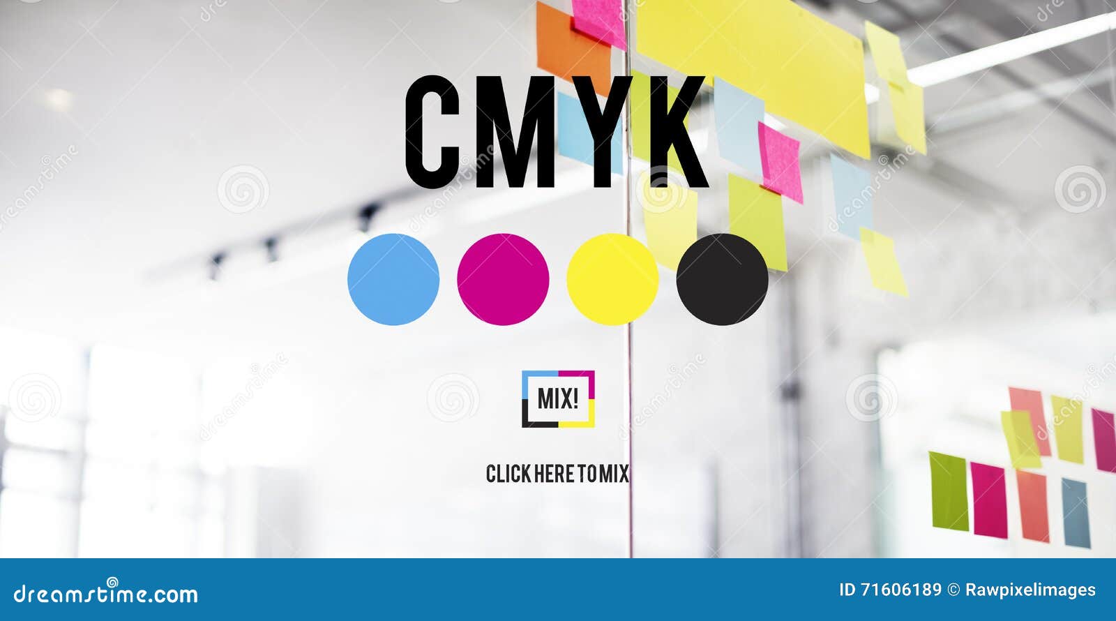 CMYK Color Printing Ink Color Model Concept Stock Image - Image of ...