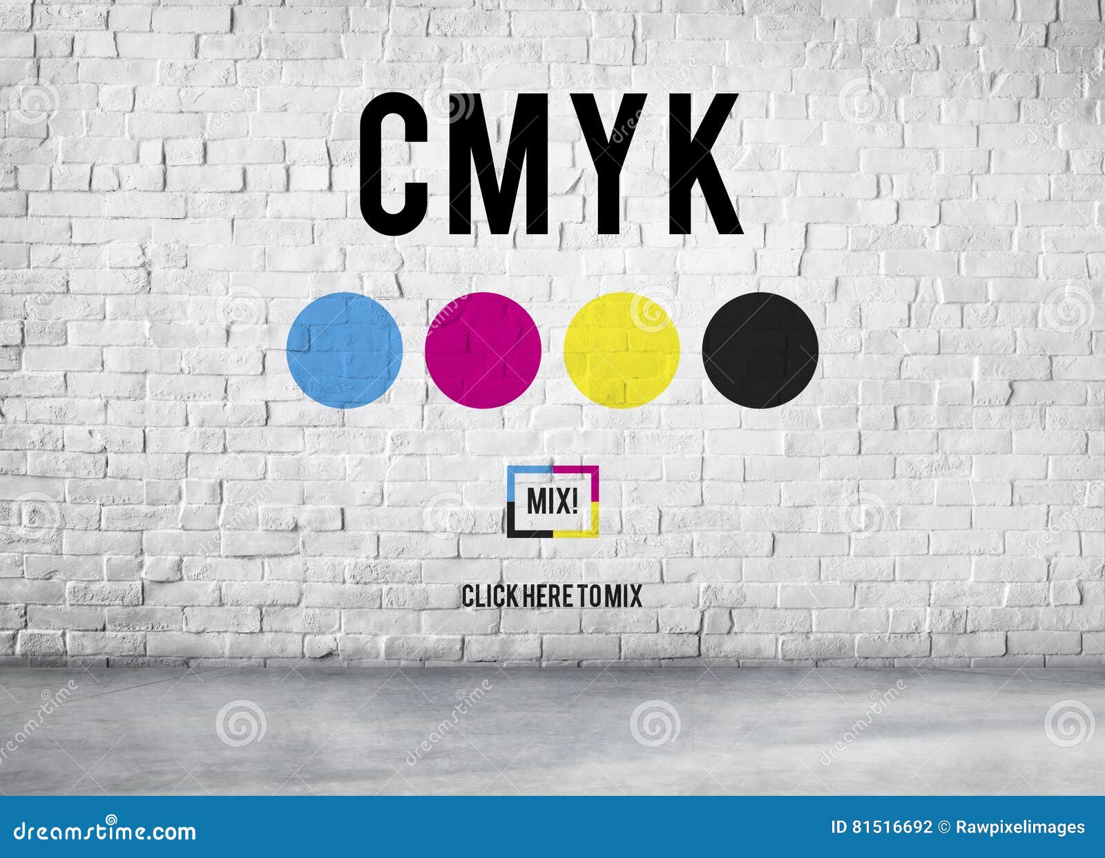 CMYK Color Printing Ink Color Model Concept Stock Photo - Image of cyan ...