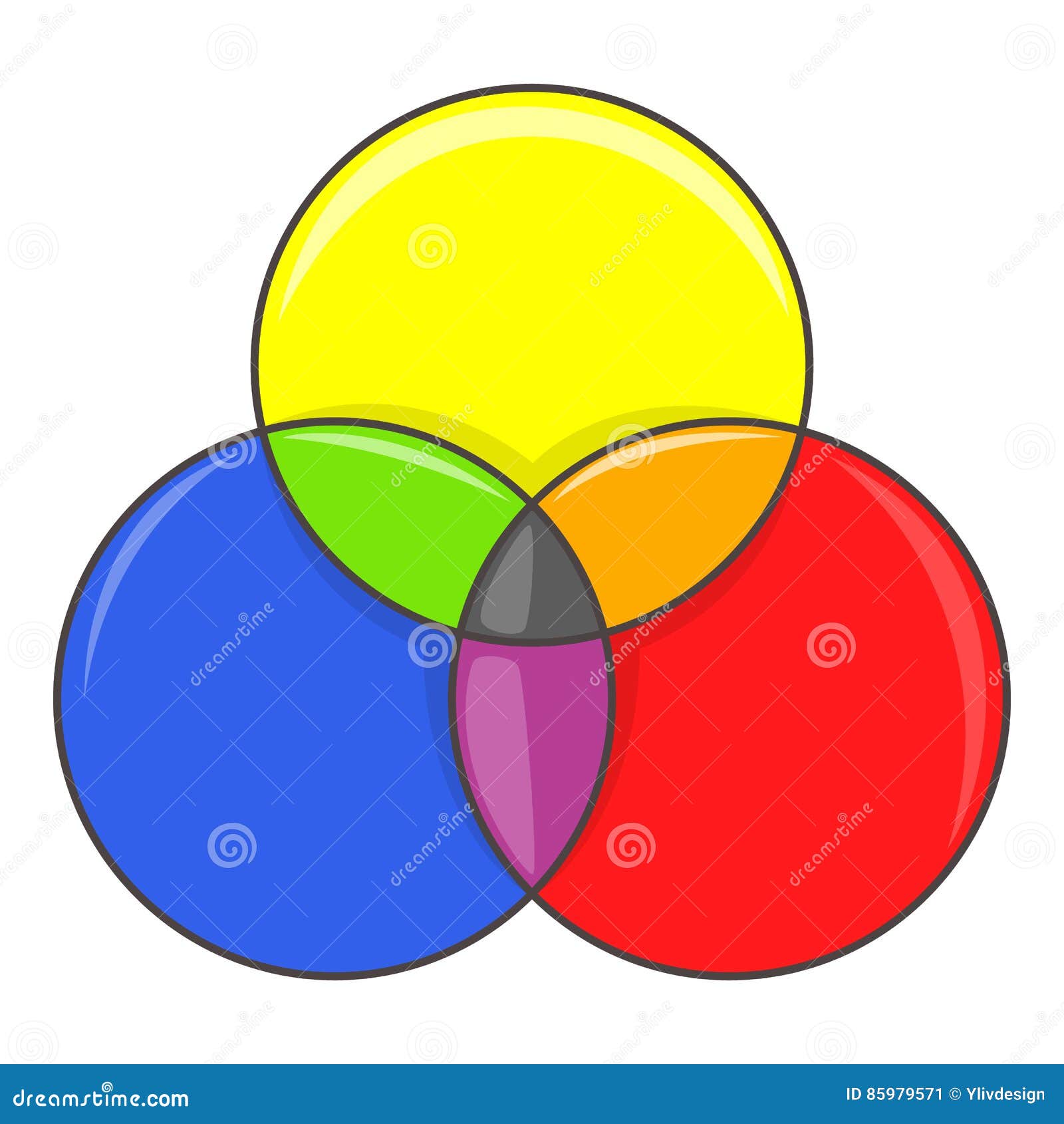 CMYK Color Profile Icon, Cartoon Style Stock Vector - Illustration of ...