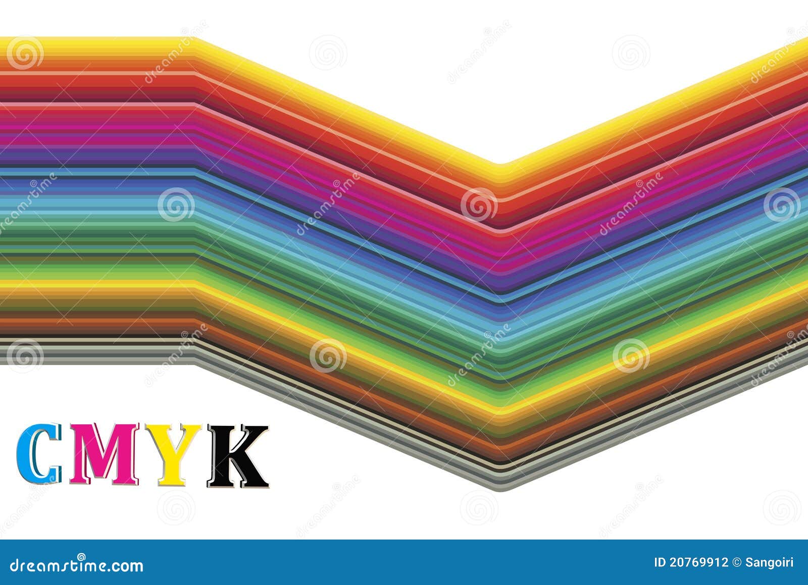 CMYK color spectrum stock illustration. Illustration of circle - 20769912