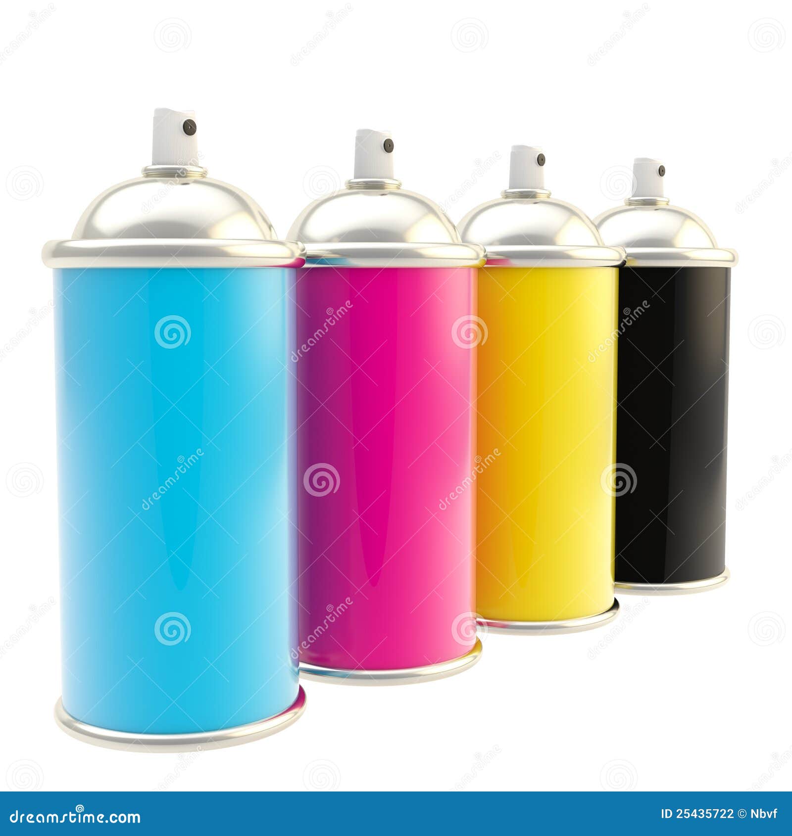 Color Spray Cans In Various Colours Cartoon Vector | CartoonDealer.com ...