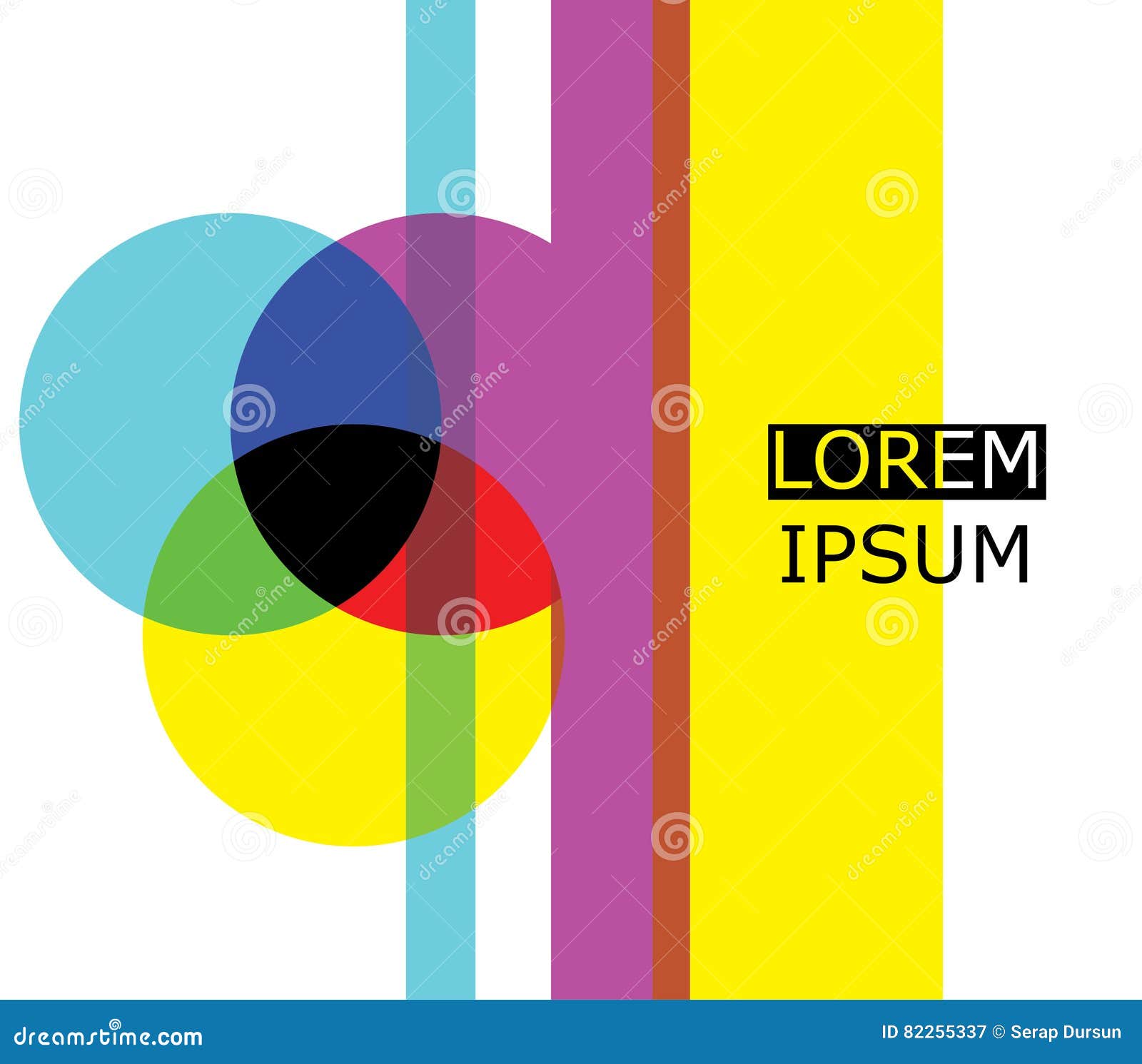 CMYK Color Template Design stock vector. Illustration of green - 82255337