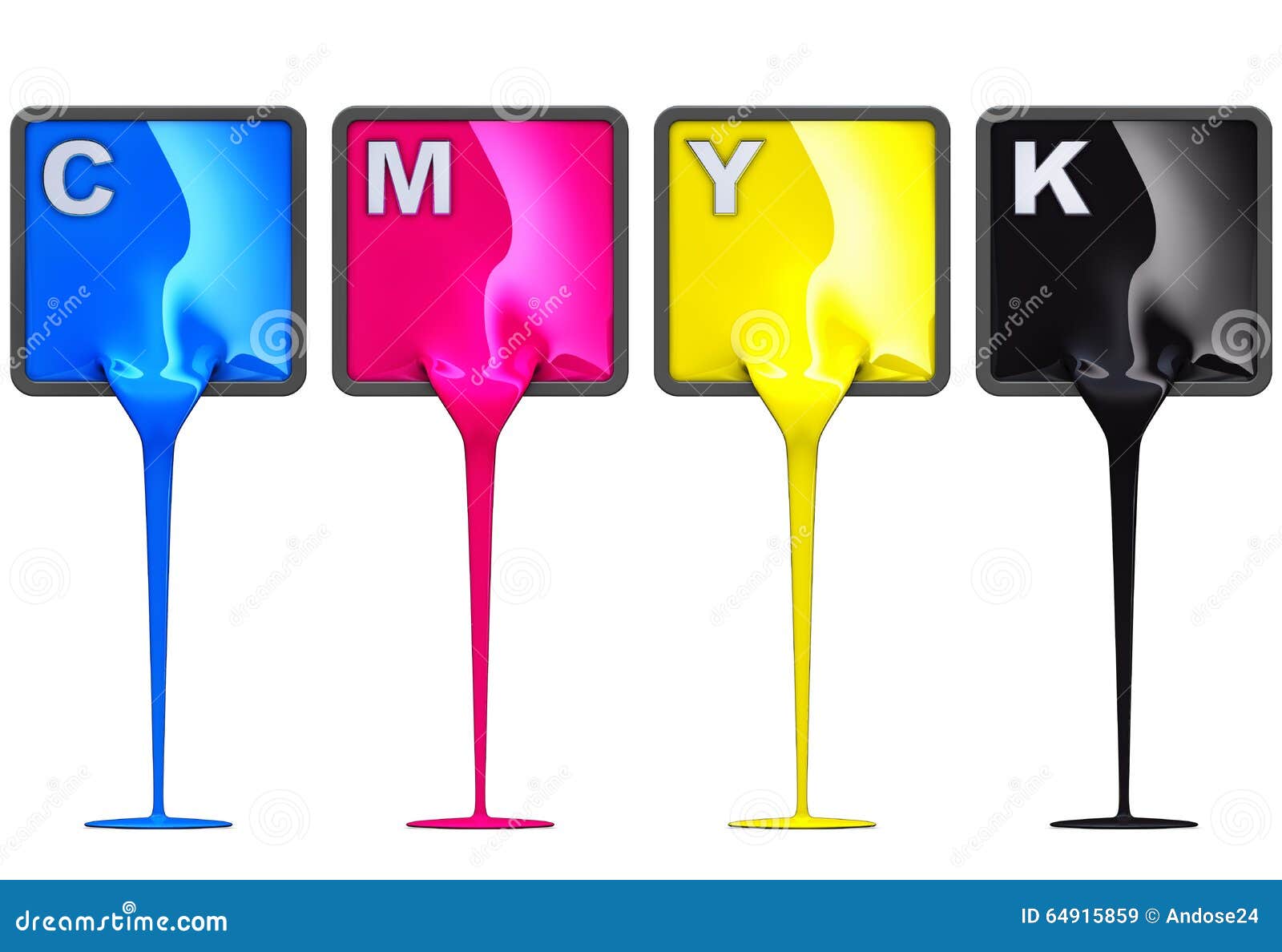 CMYK colors imagen de archivo. Imagen de color, impresora - 64915859