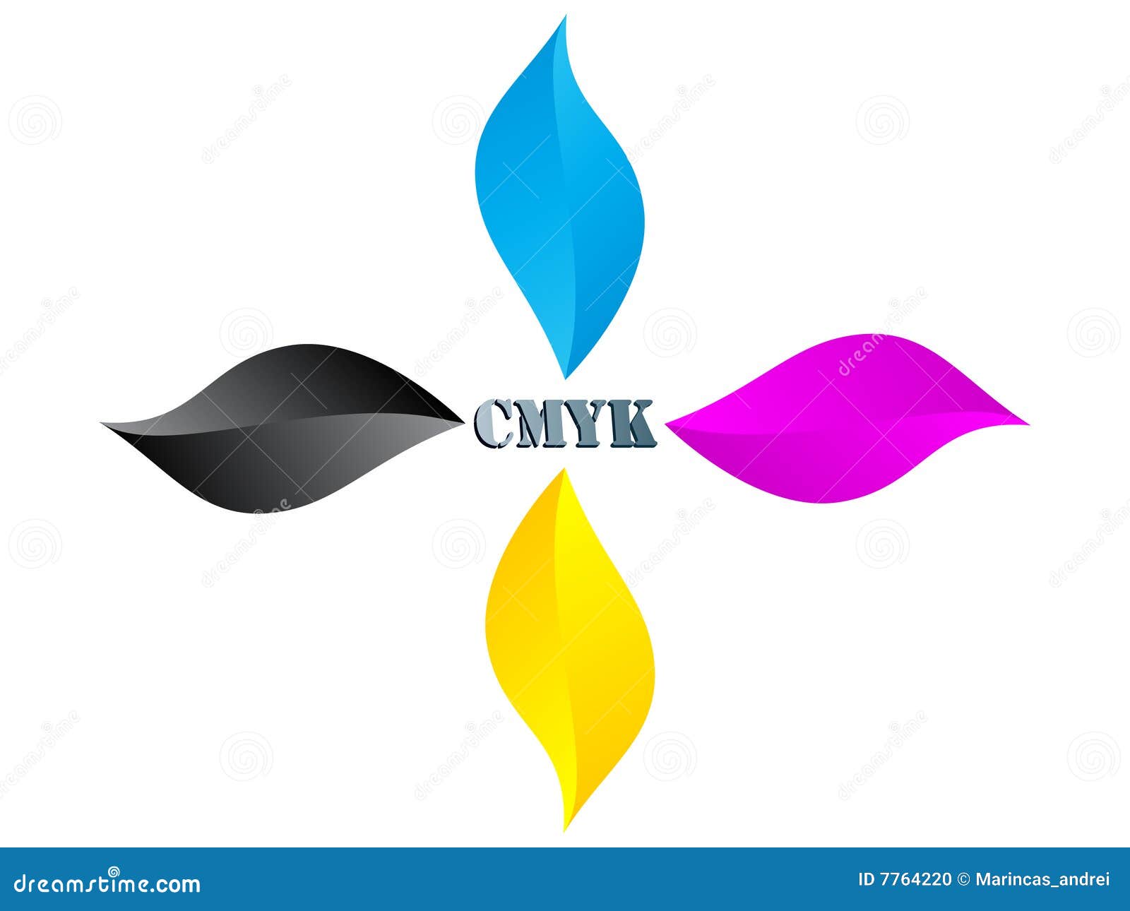 Cmyk Flower Icon Stock Photo | CartoonDealer.com #24263964