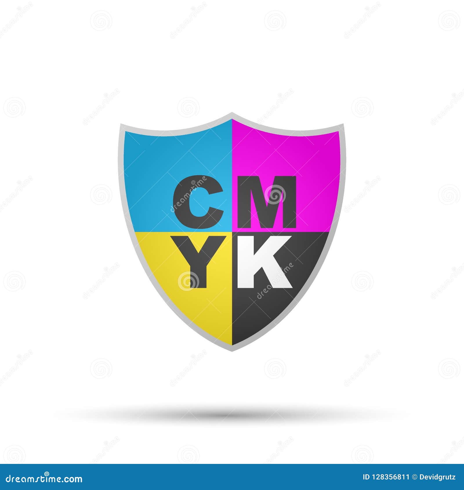 CMYK Colors Icon on White Background. Vector Illustration. Stock Vector ...
