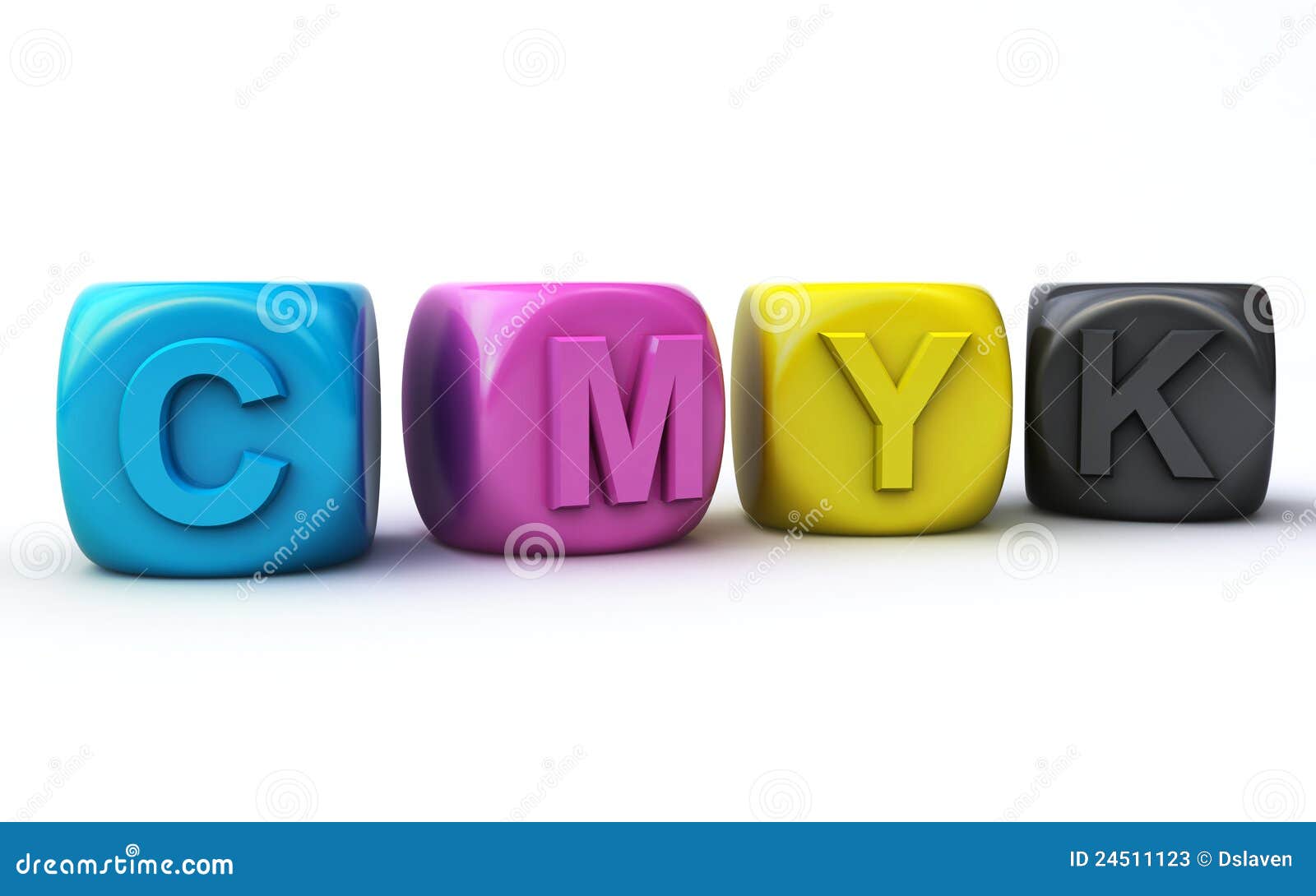 Cmyk dice stock illustration. Illustration of color, casino - 24511123