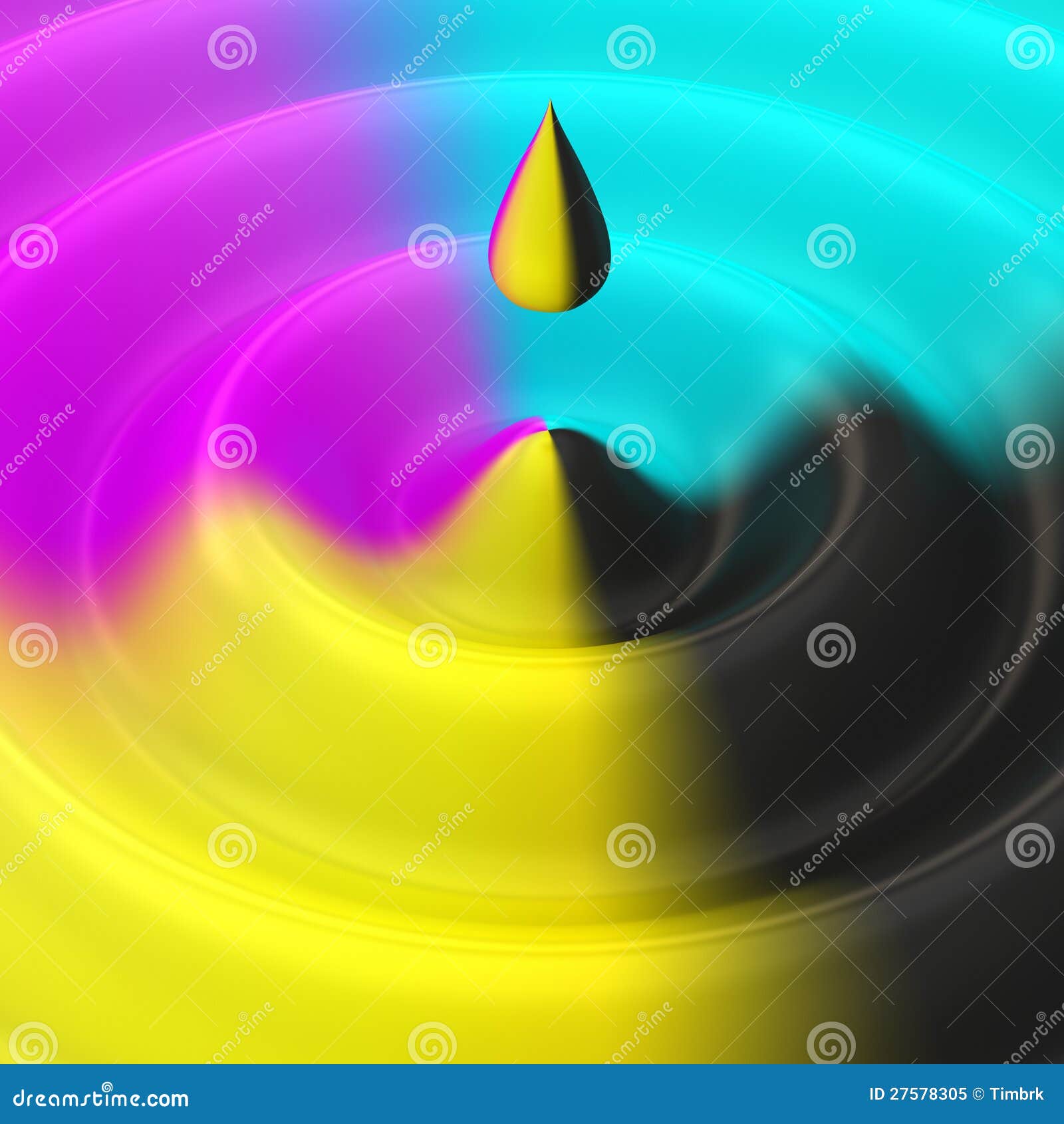 CMYK drop stock illustration. Illustration of blob, falling - 27578305