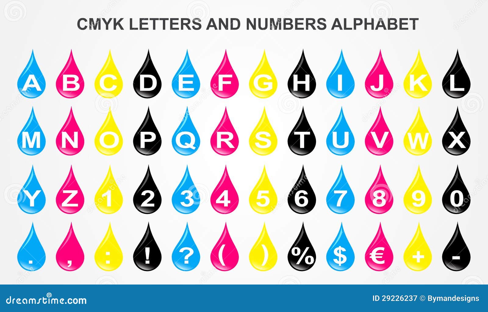 Cmyk drop stock vector. Illustration of element, icons - 29226237