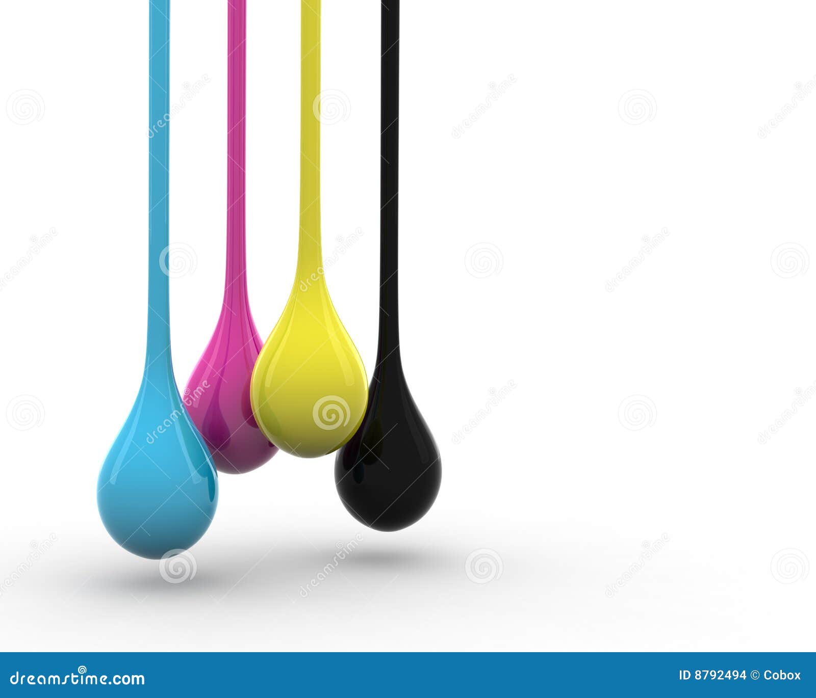 CMYK Drops stock illustration. Illustration of bright - 8792494