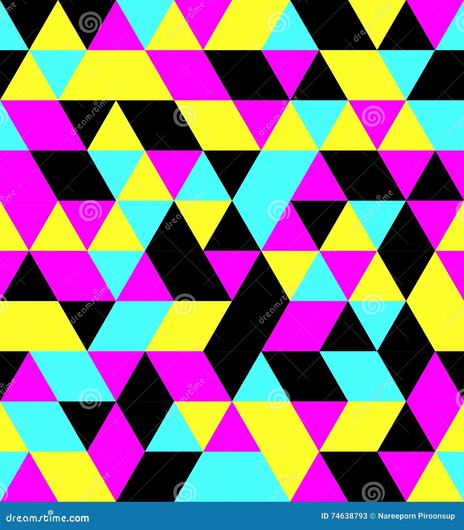 CMYK Seamless Pattern With Circles Vector Illustration | CartoonDealer ...