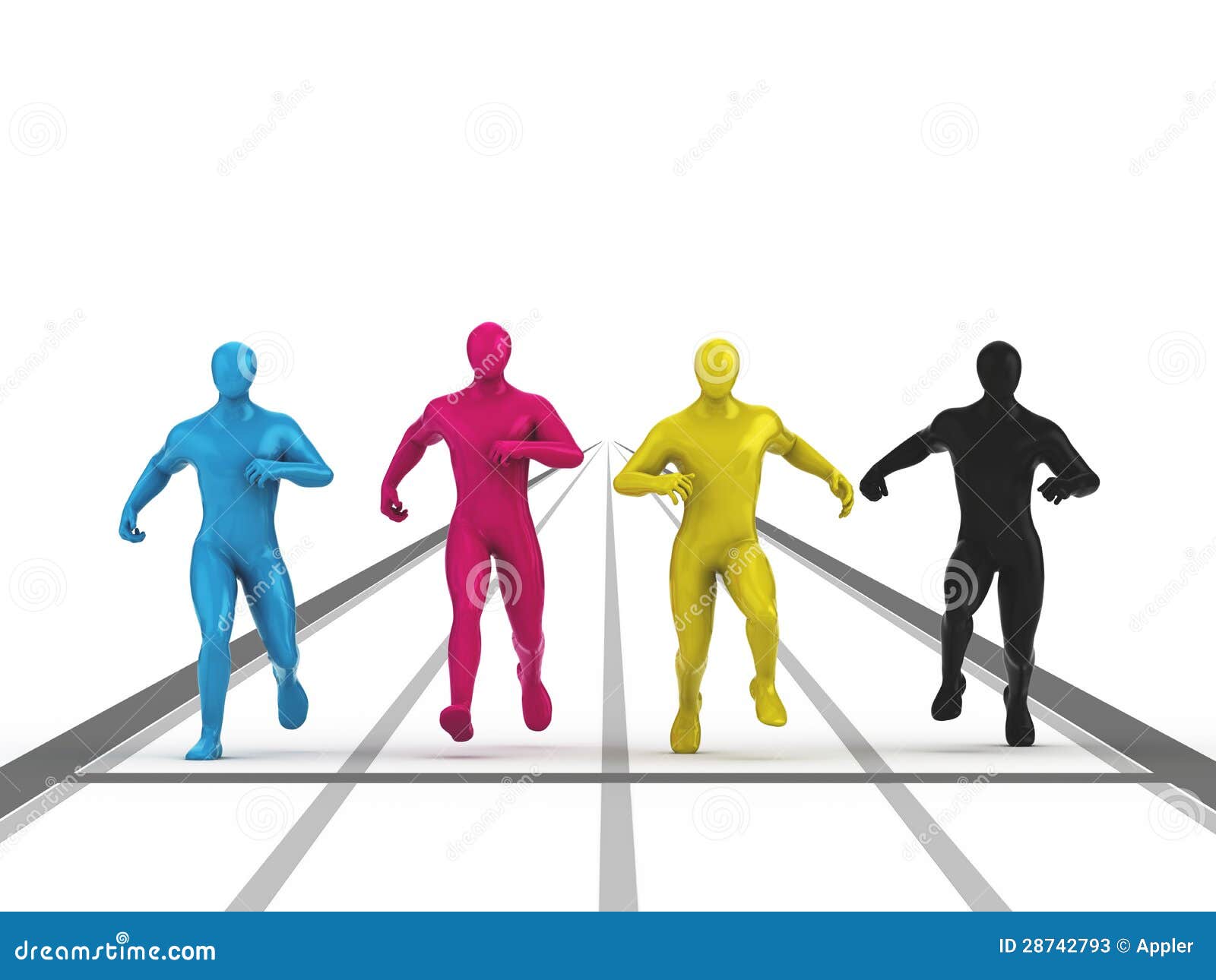CMYK finish line stock image. Image of team, finish, business - 28742793