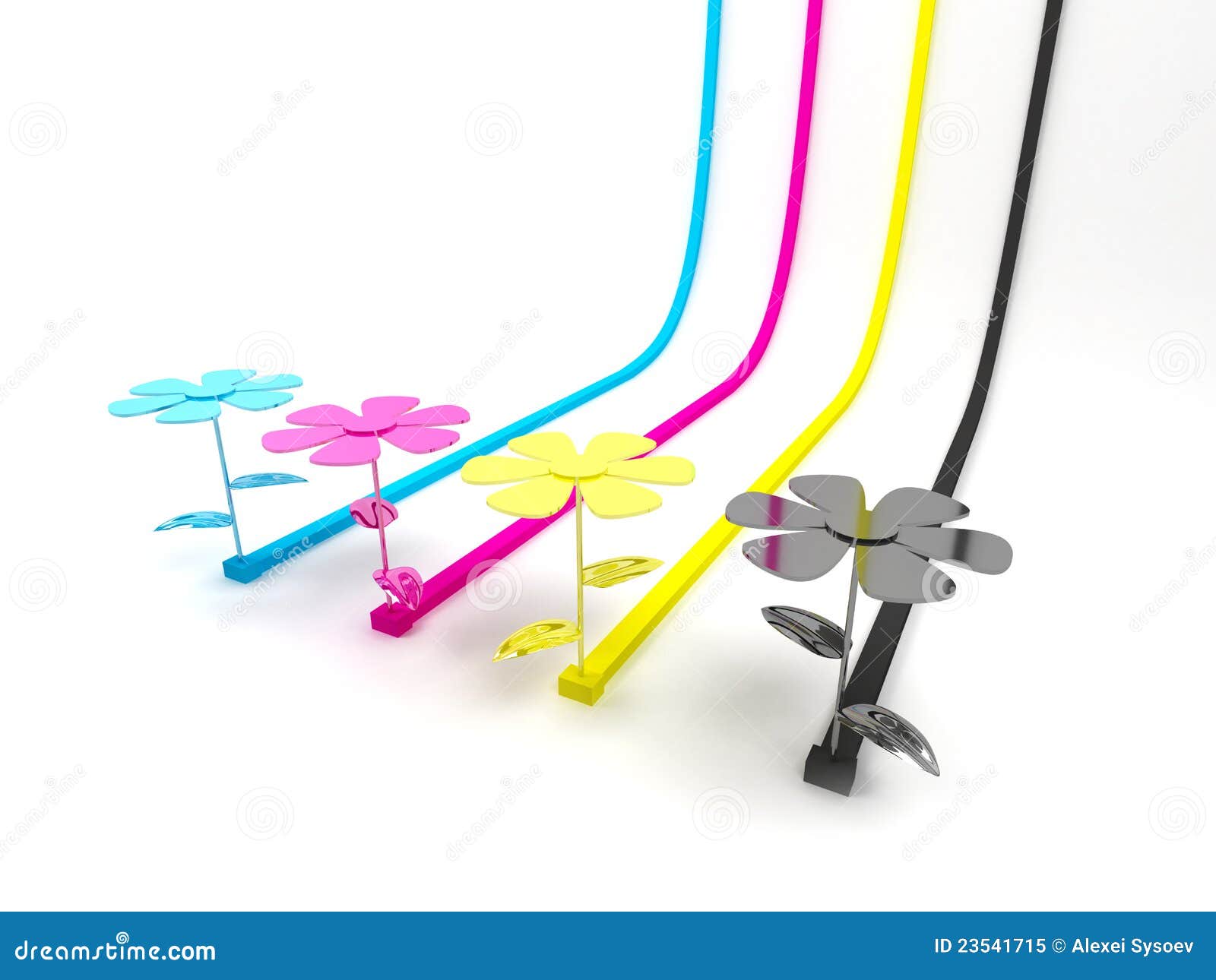 Cmyk Flower Icon Stock Photo | CartoonDealer.com #24263964