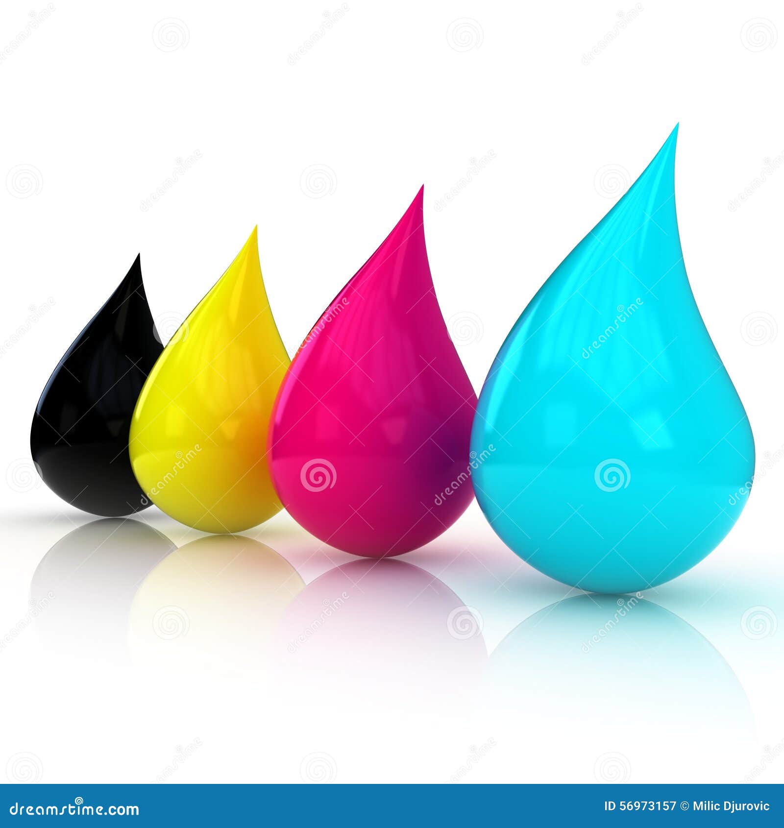 CMYK glossy drops stock illustration. Illustration of isolated - 56973157