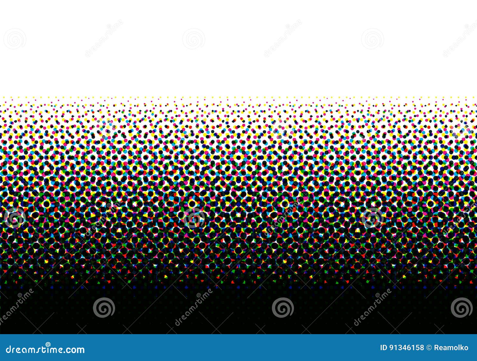 RGB And CMYK Halftone Vector Illustration Color | CartoonDealer.com ...