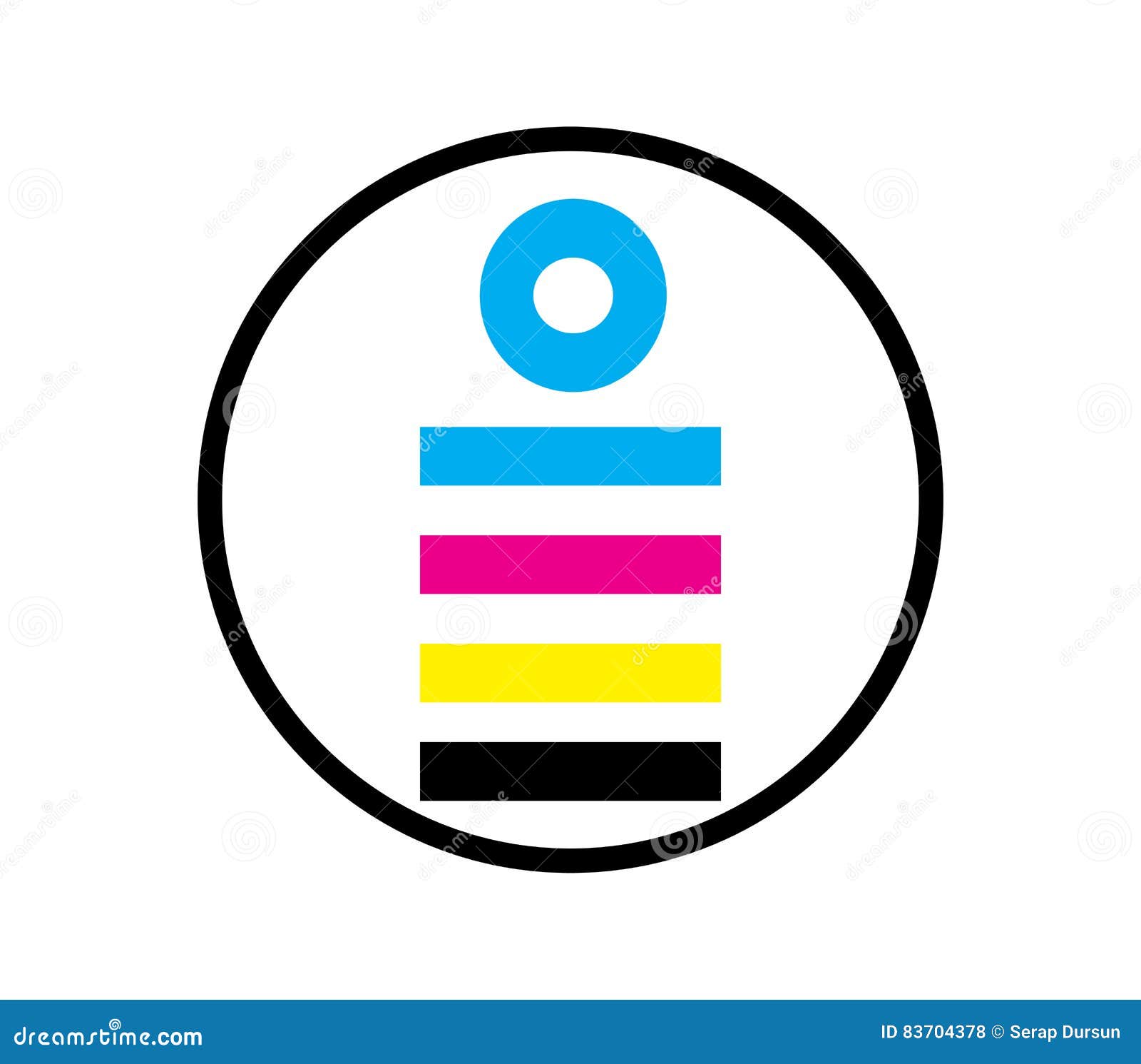 CMYK Icon Design Concept stock illustration. Illustration of cmyk ...