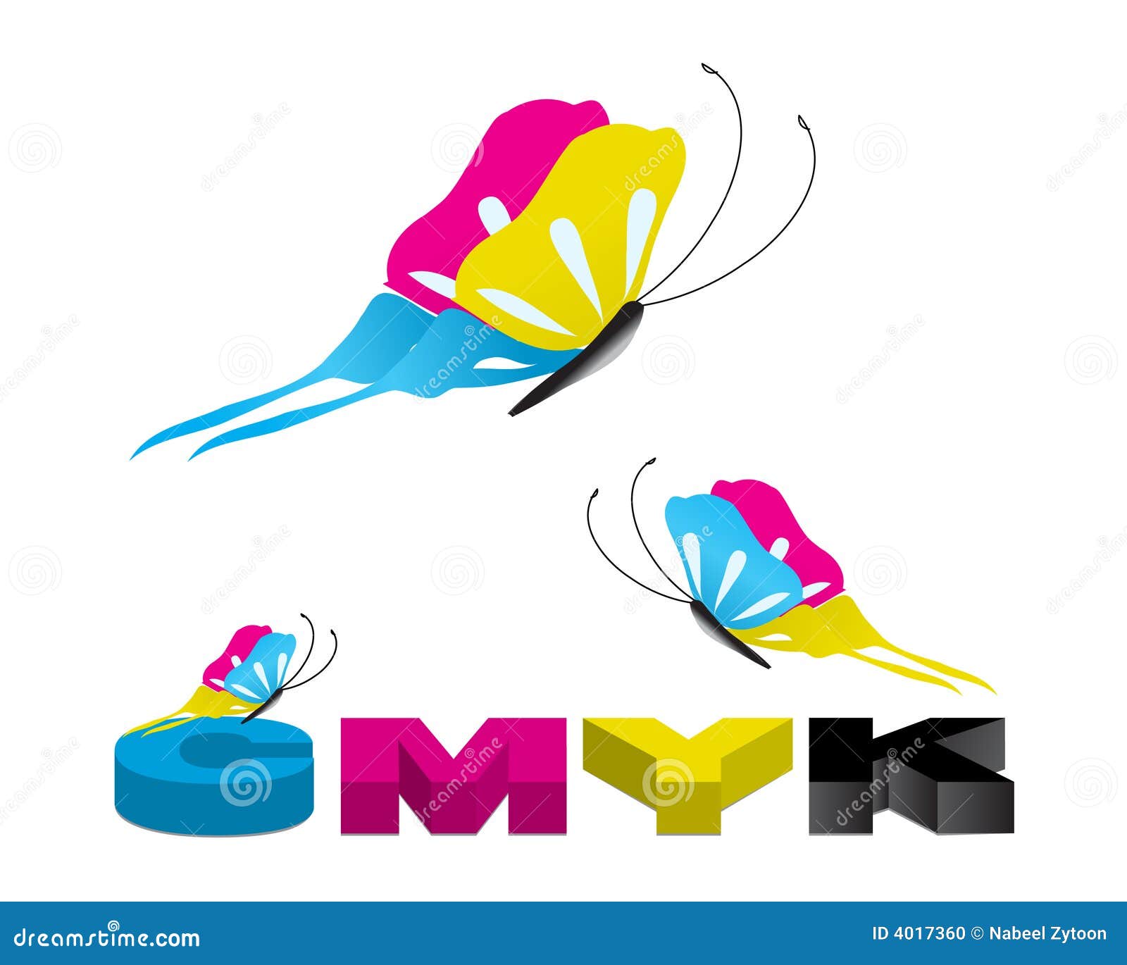 CMYK Illustration 02 stock vector. Illustration of offset - 4017360
