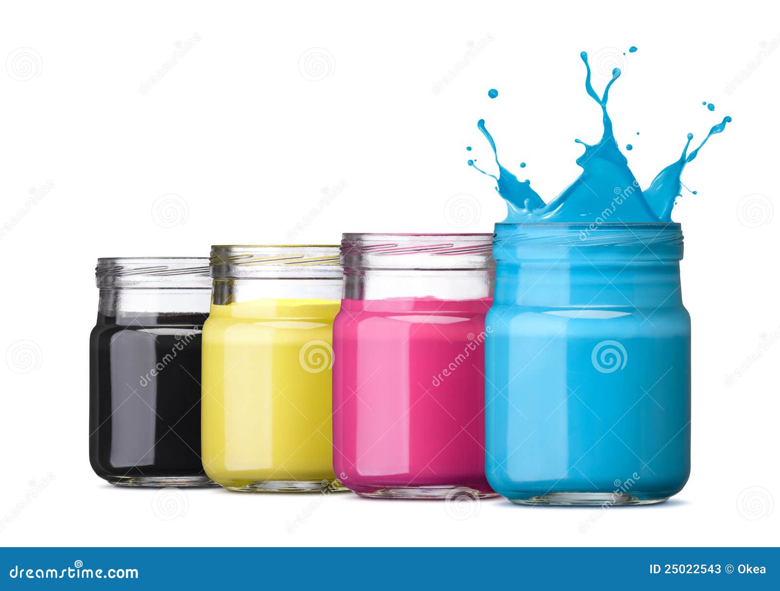 Cmyk ink stock image. Image of color, splash, white, container - 25022543