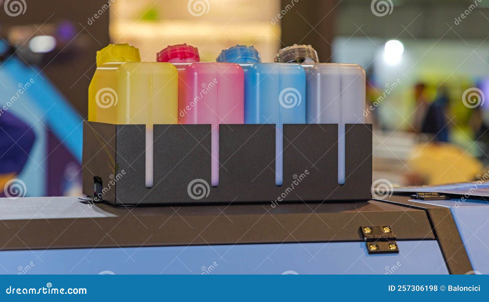 CMYK Ink Bottles stock photo. Image of inkjet, colour - 257306198