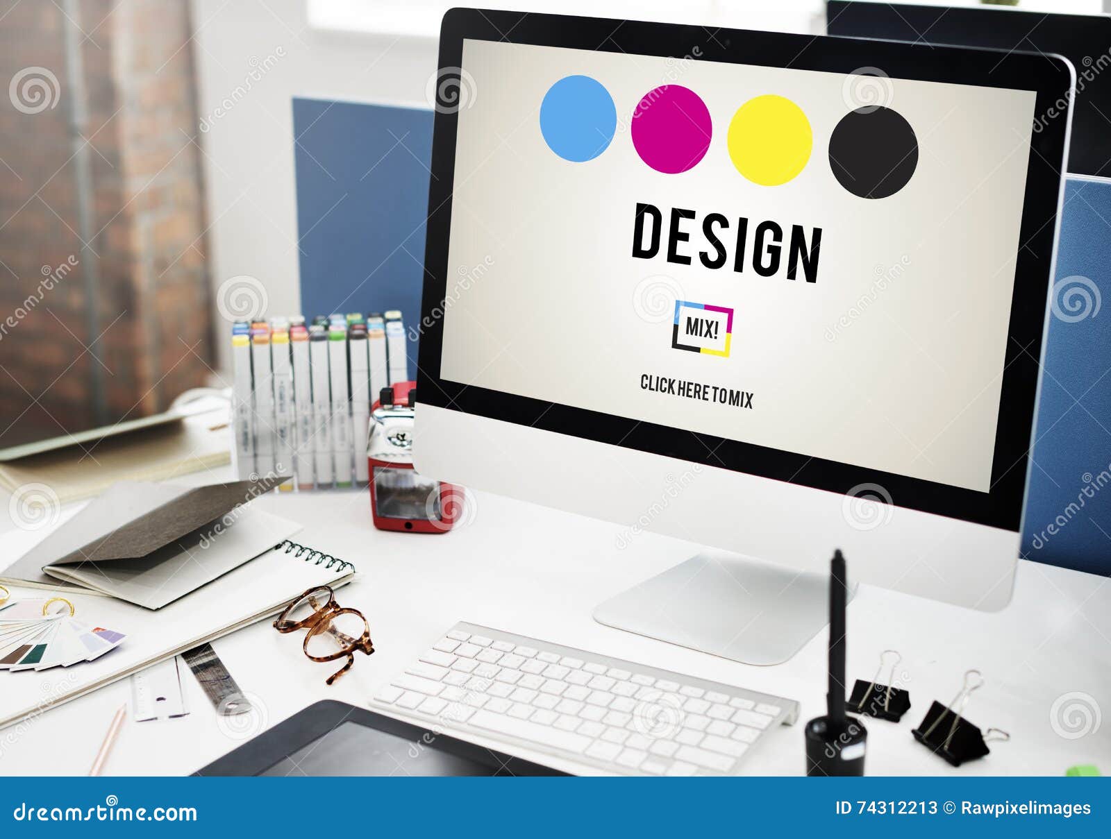 CMYK Ink Design Graphics Creativity Concept Stock Image - Image of ...