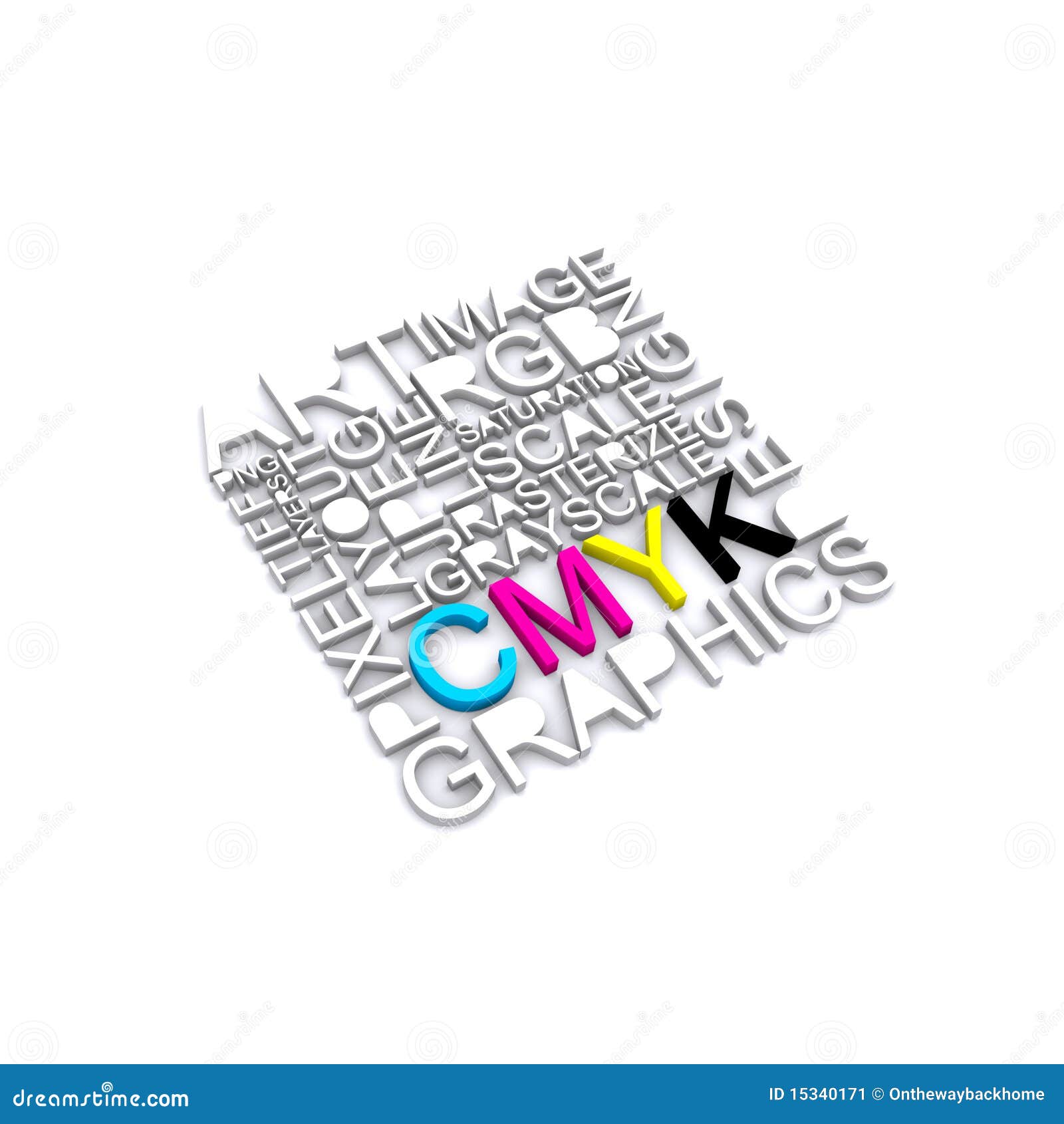 Cmyk letters stock illustration. Illustration of shape - 15340171