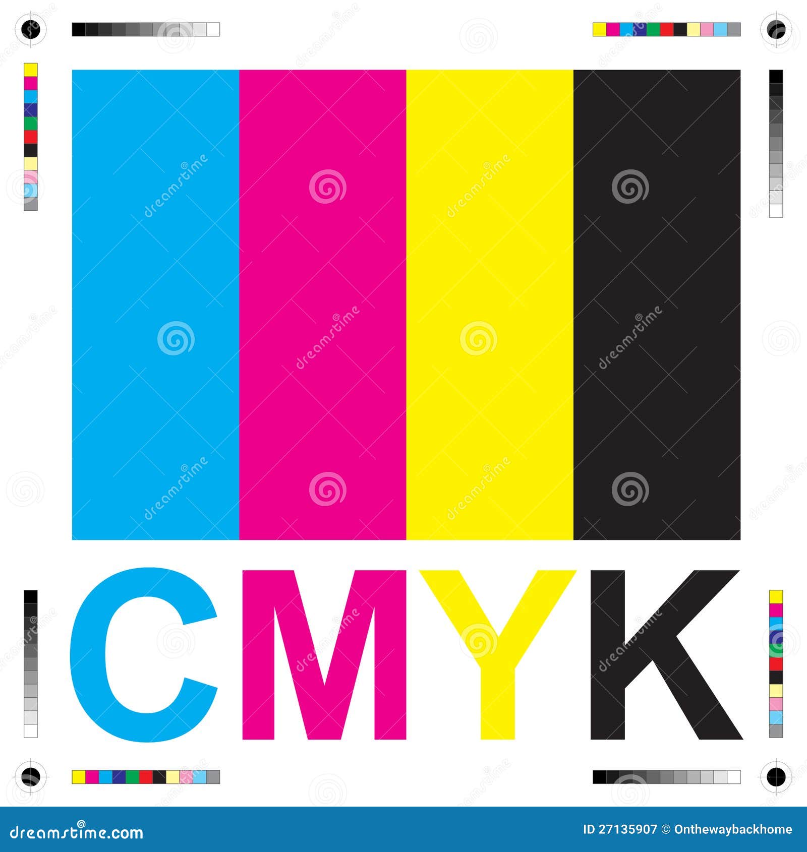 Cmyk letters stock vector. Illustration of computer, correction - 27135907