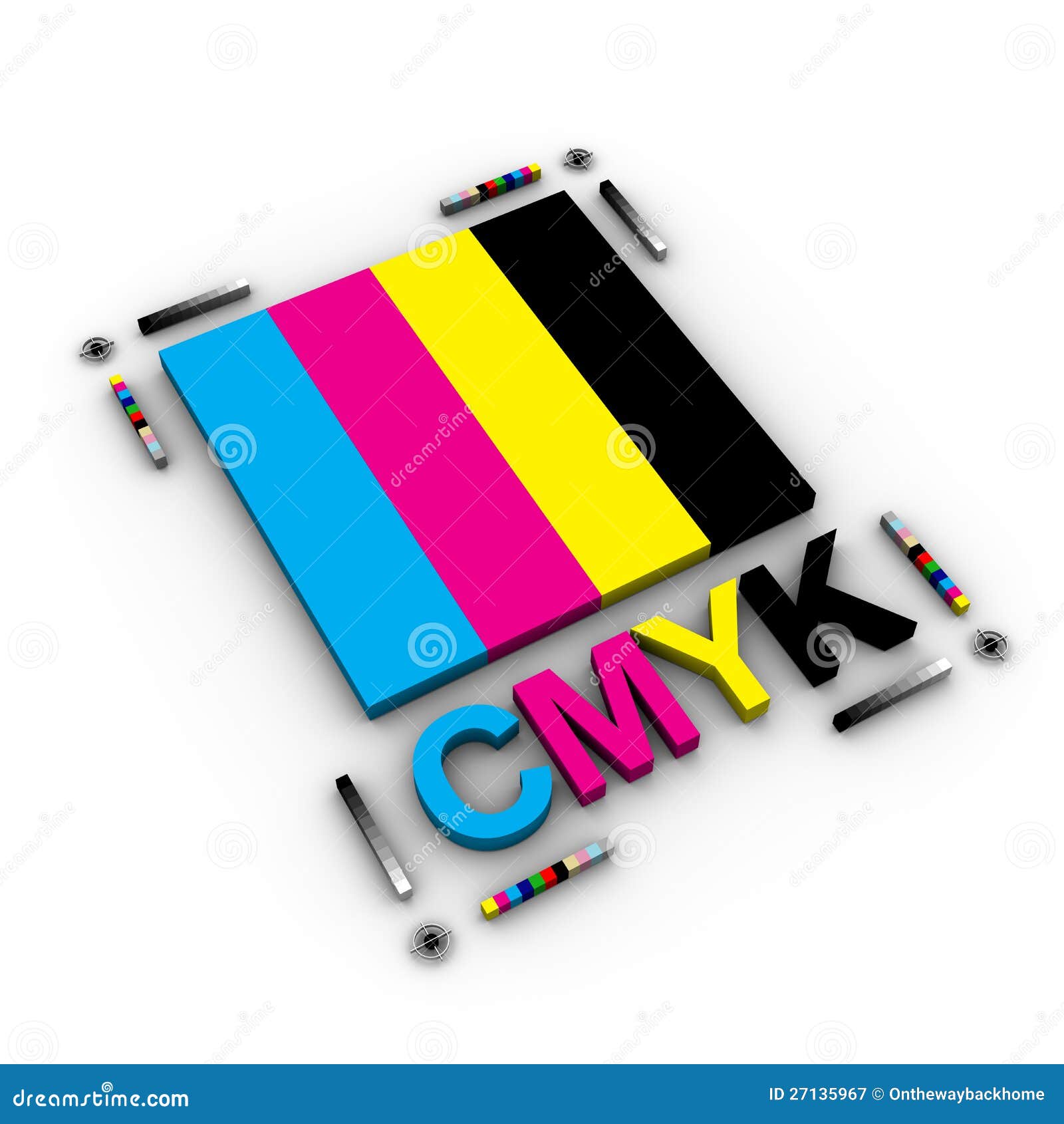Cmyk letters stock illustration. Illustration of correction - 27135967