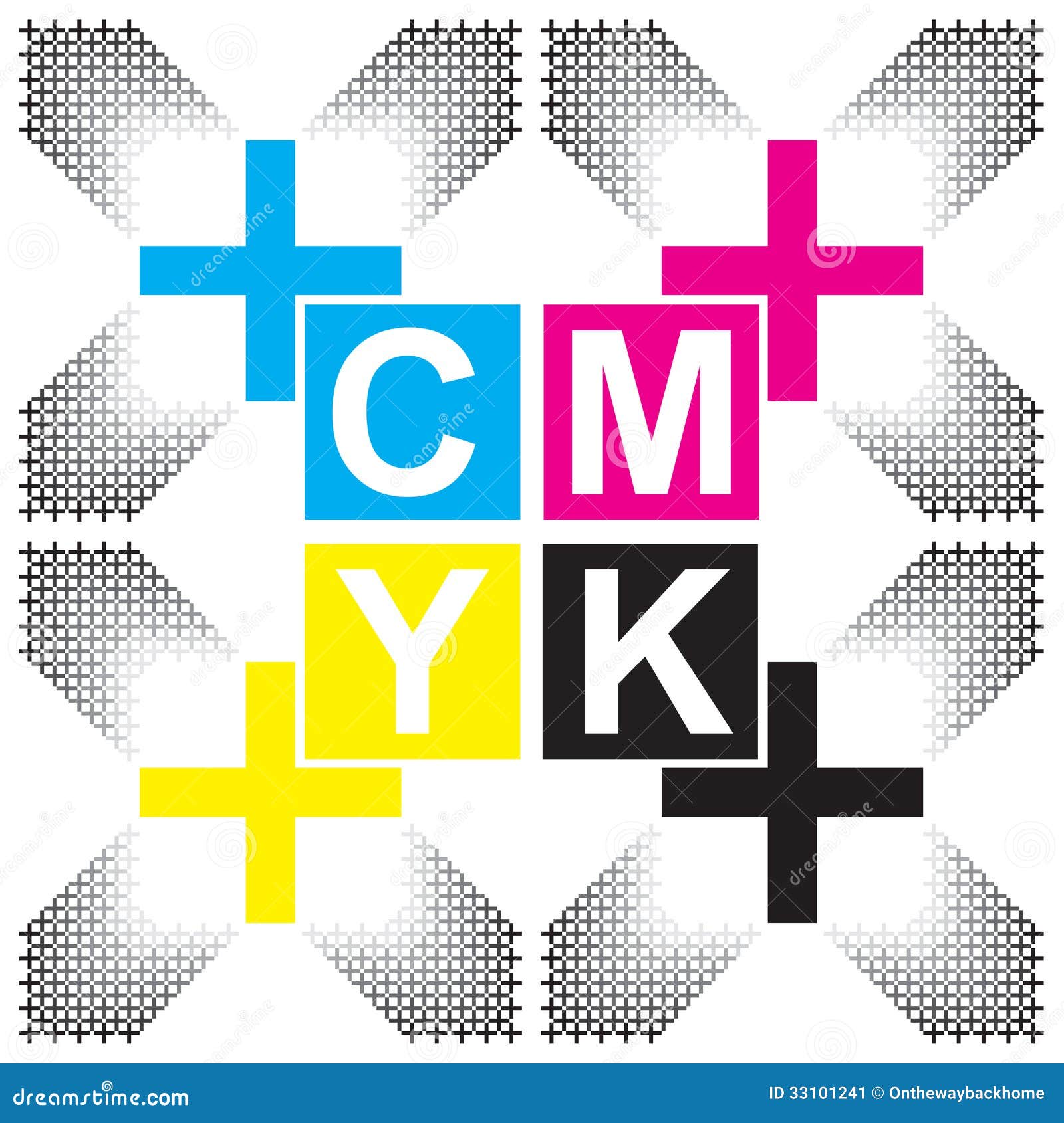 CMYK Letters Design Art Image Stock Vector - Illustration of computer ...