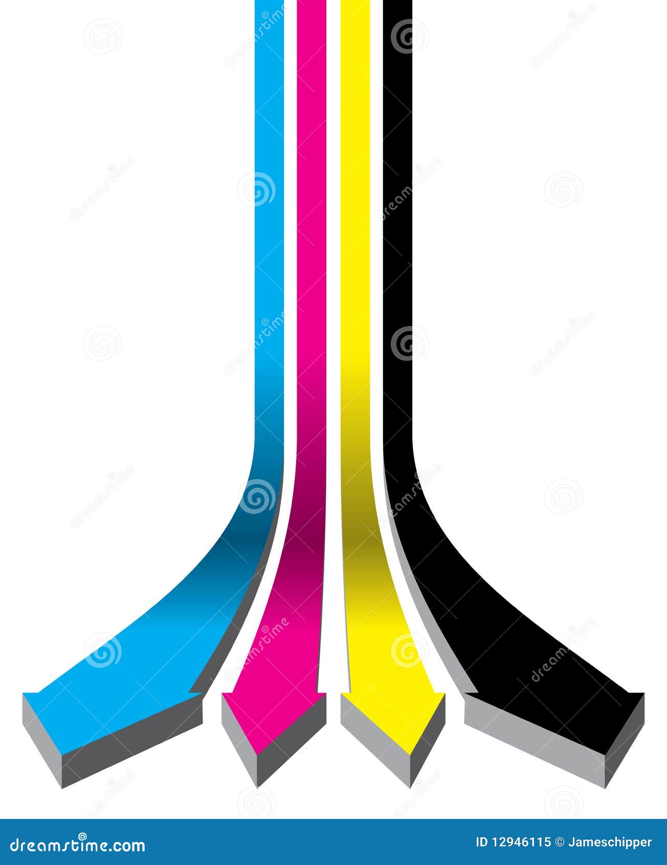 Cmyk lines stock vector. Illustration of paint, cyan - 12946115