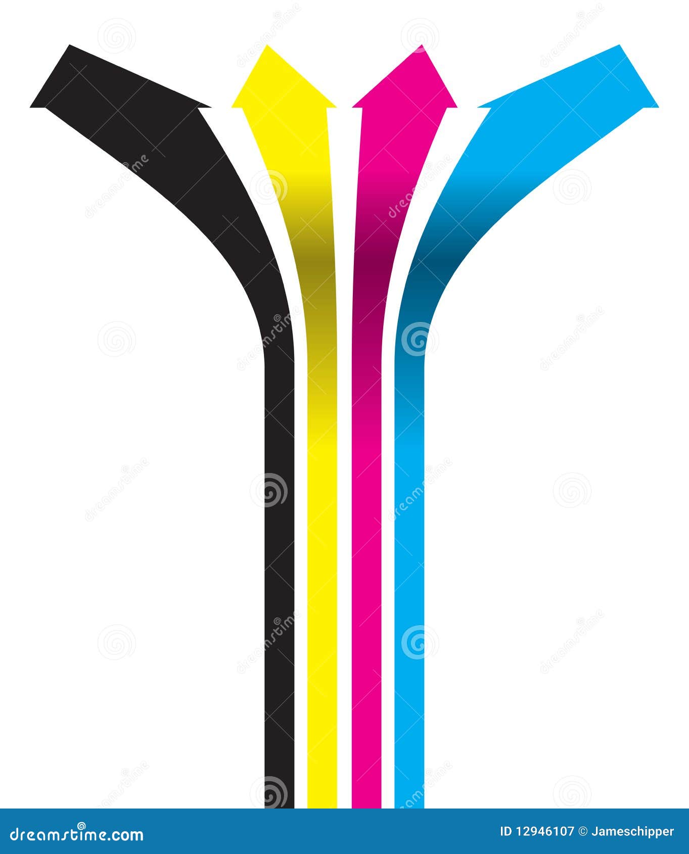 CMYK 3D Perspective Line Block Background Design Cartoon Vector ...