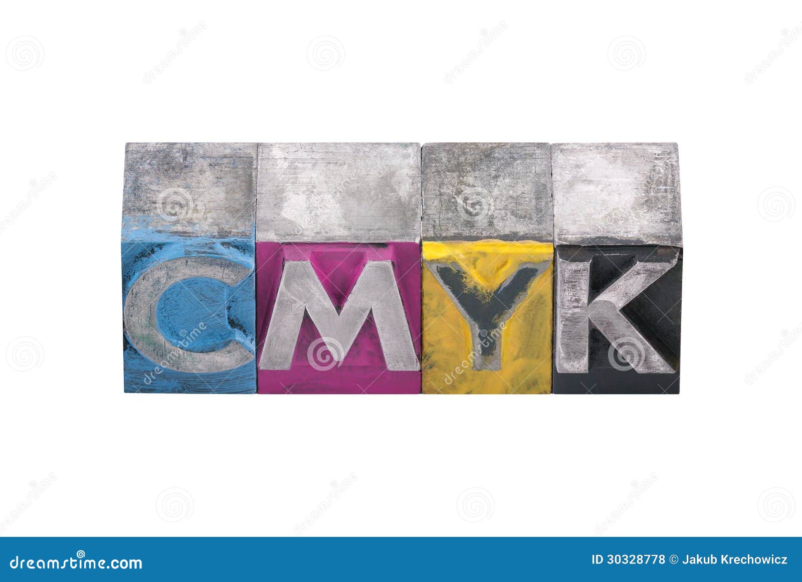 Cmyk Made From Letterpress Blocks Stock Photography | CartoonDealer.com ...