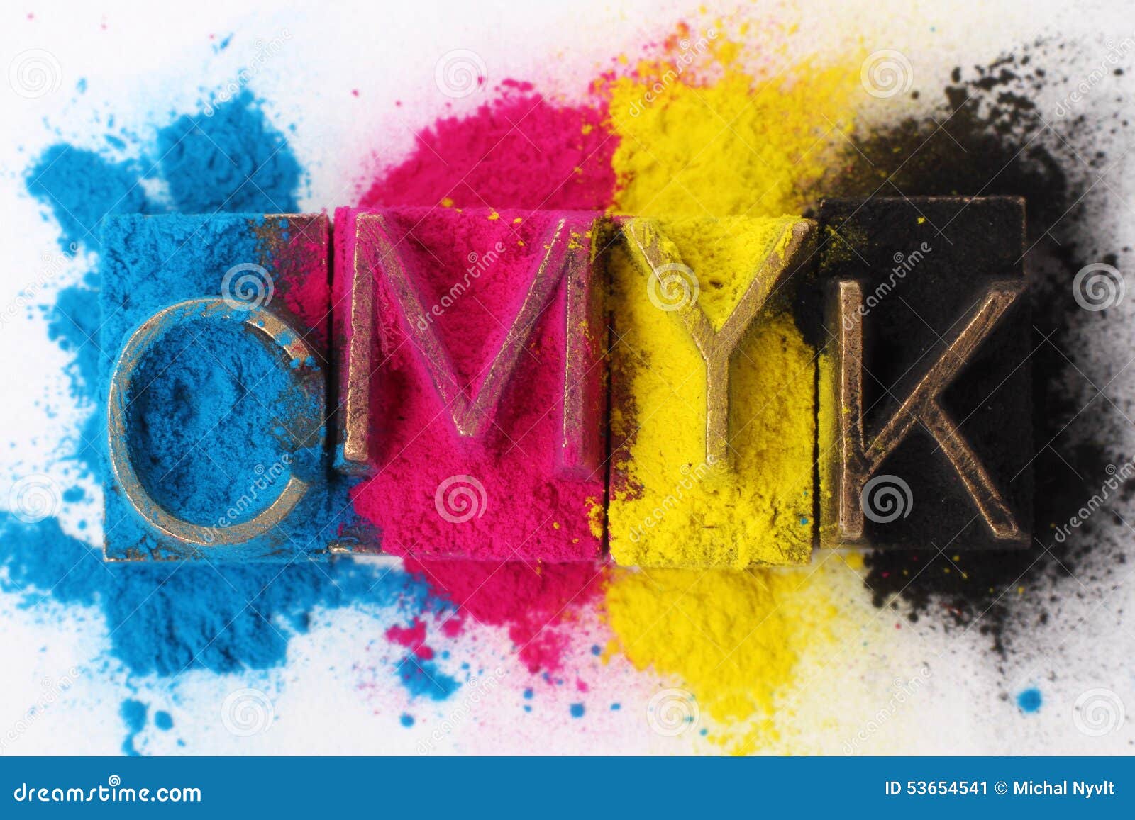 Cmyk Made From Letterpress Blocks Stock Photography | CartoonDealer.com ...